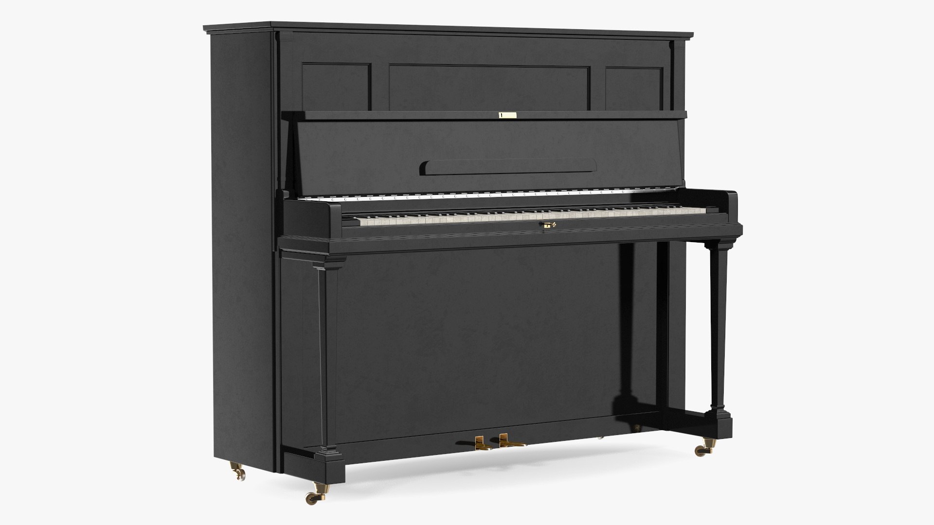 Black Upright Piano 3D Model - TurboSquid 2384567