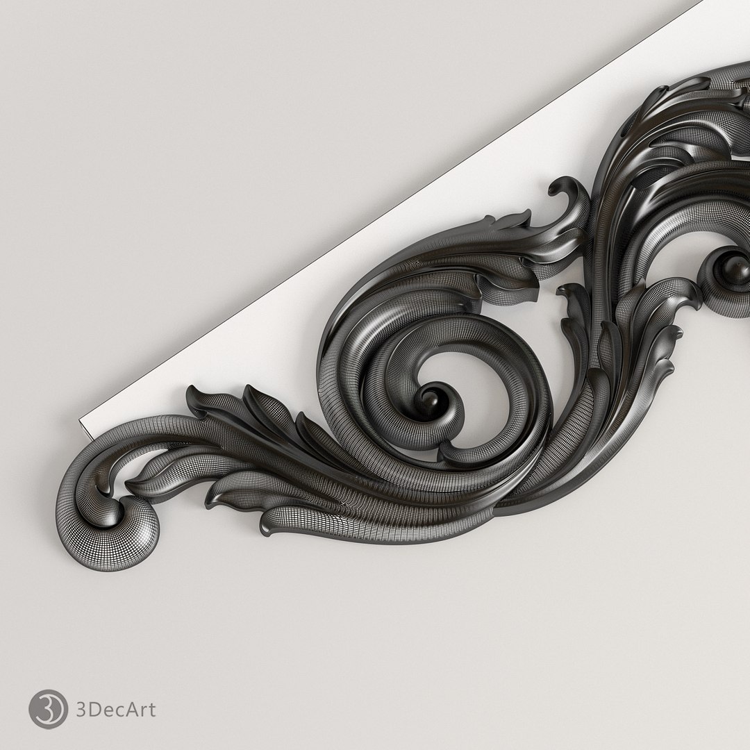 3d Model Corner Decor