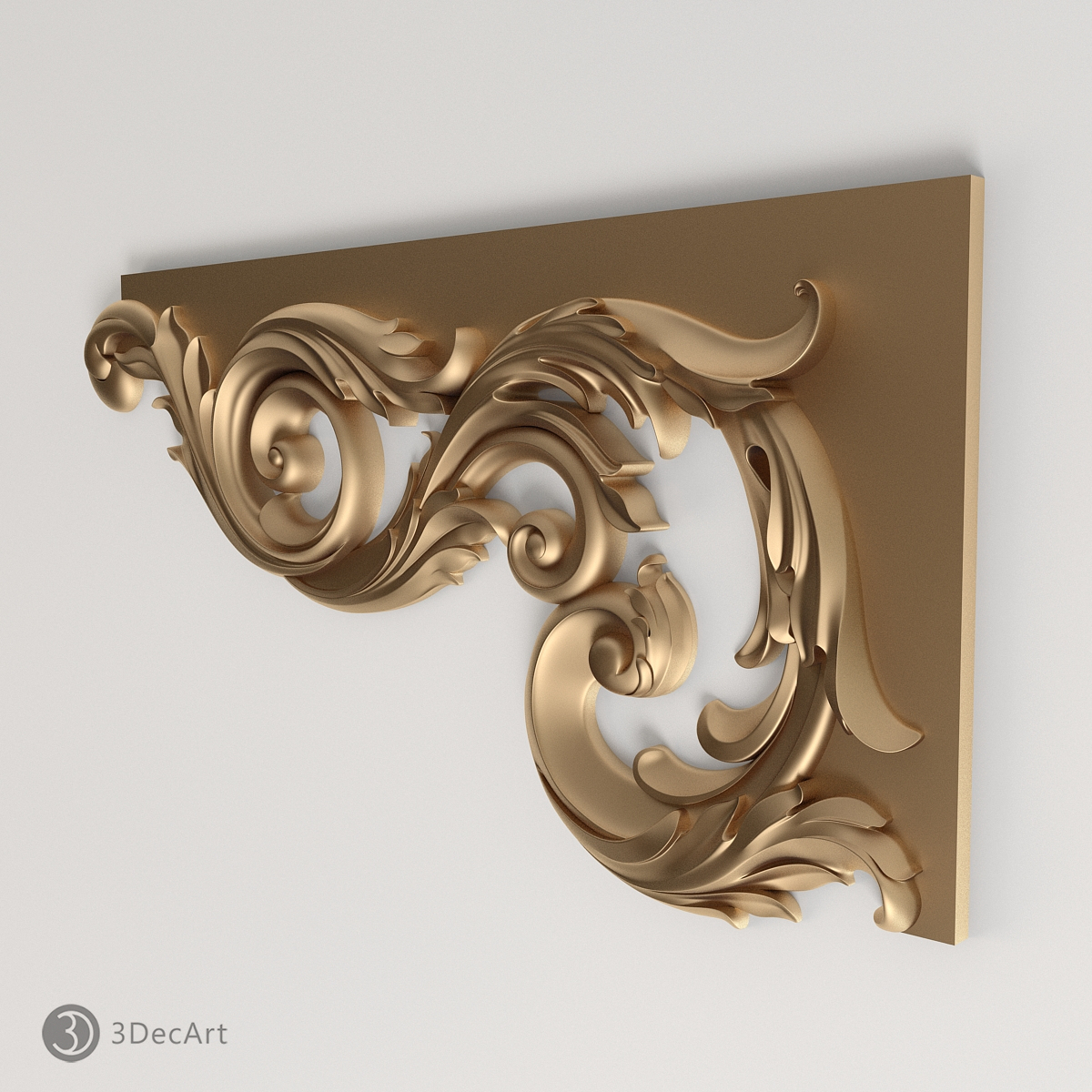 3d model corner decor