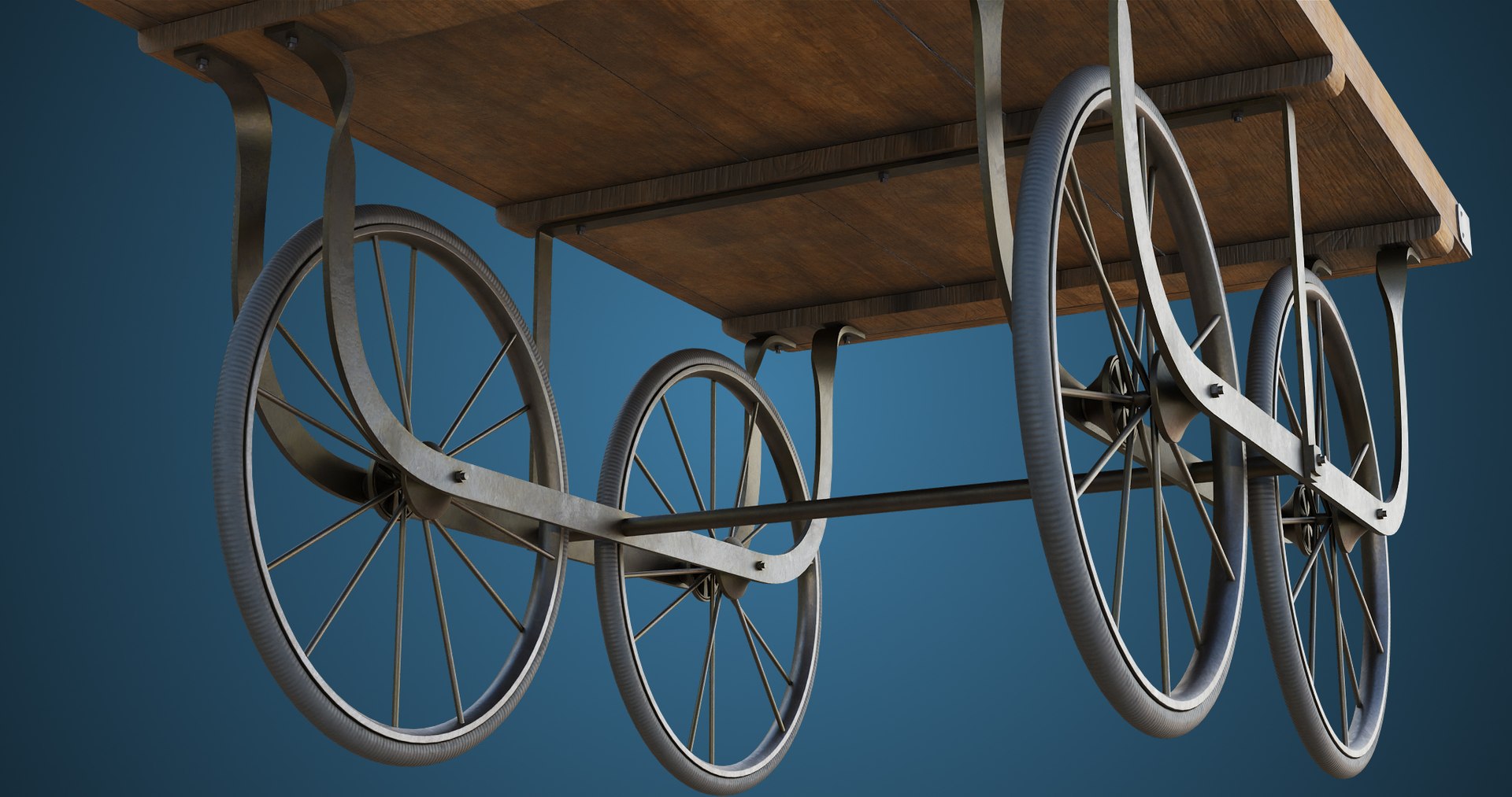 3D Wooden Cart05 All PBR Unity UE Textures Included Model - TurboSquid ...