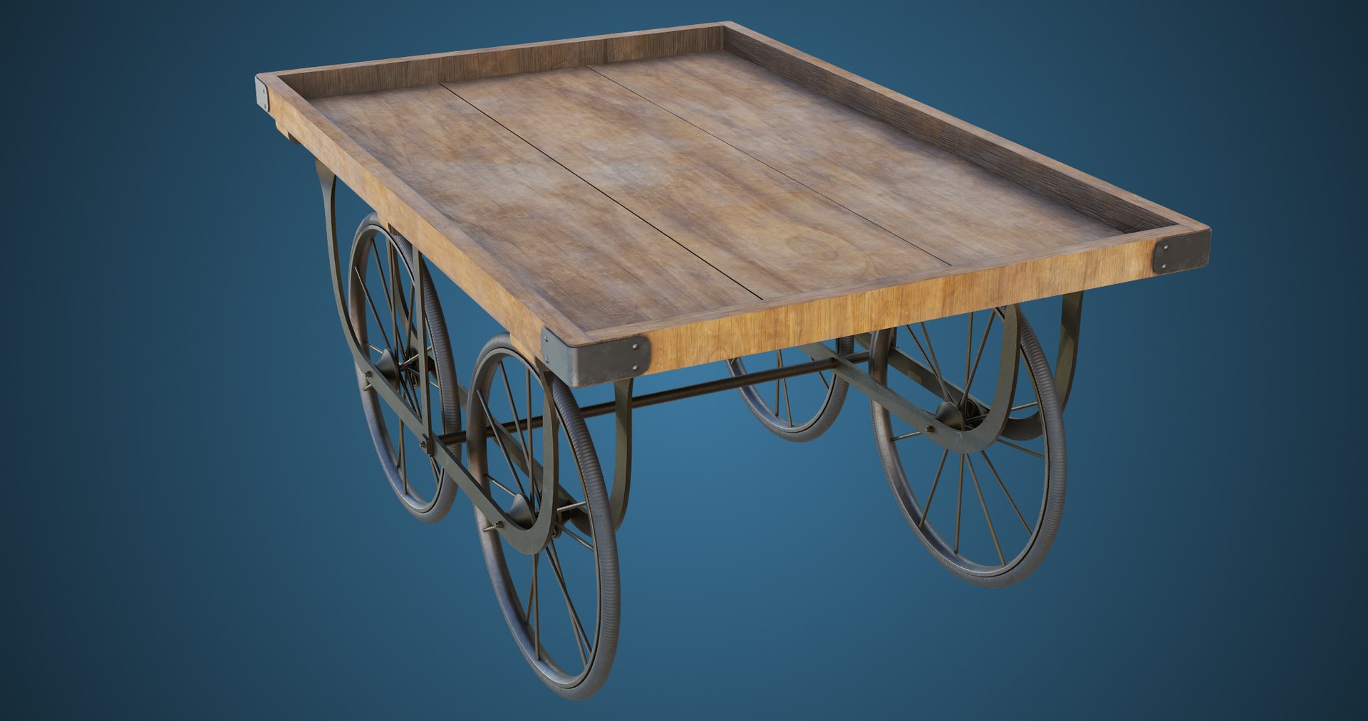 3D Wooden Cart05 All PBR Unity UE Textures Included Model - TurboSquid ...