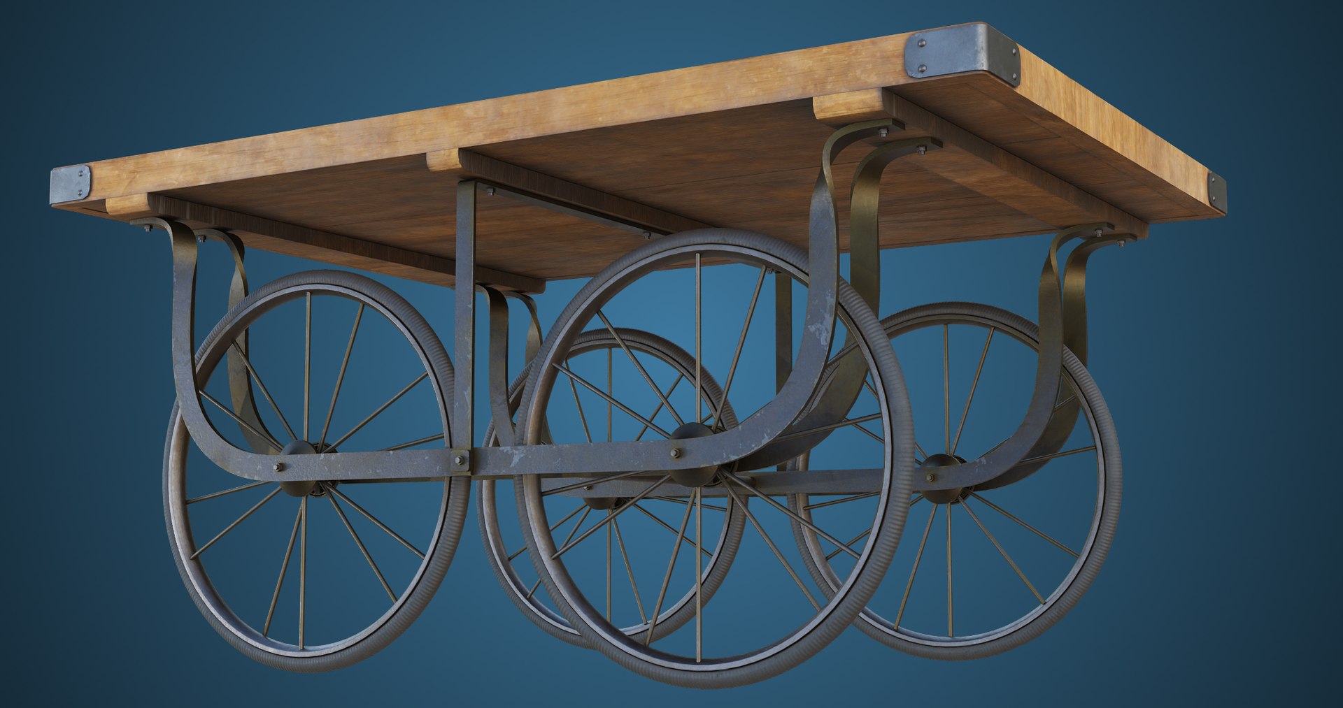 3D Wooden Cart05 All PBR Unity UE Textures Included Model - TurboSquid ...