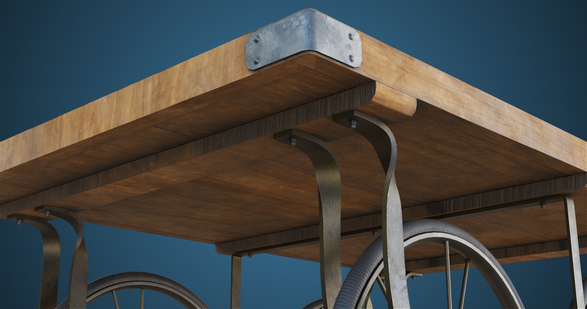 3D Wooden Cart05 All PBR Unity UE Textures Included Model - TurboSquid ...