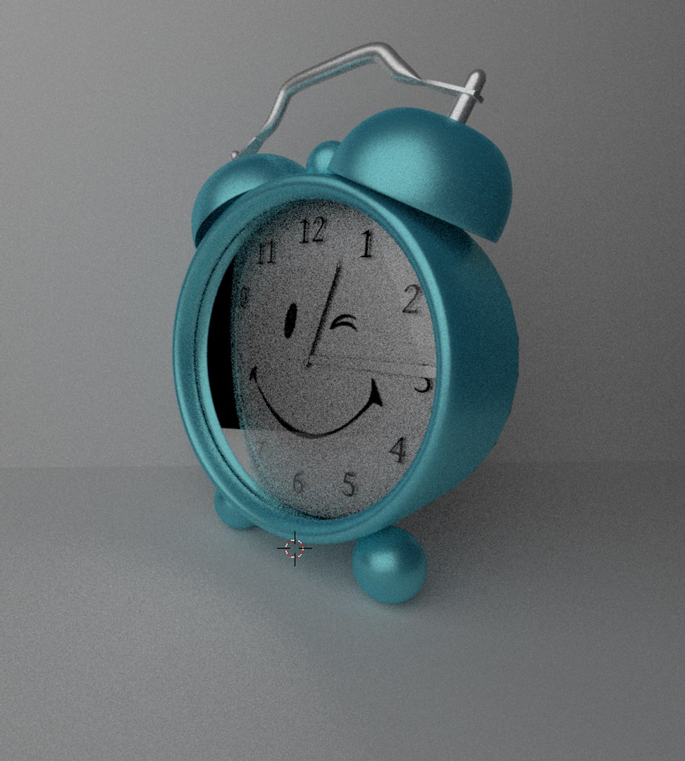 Blue clock 3D model - TurboSquid 1225164