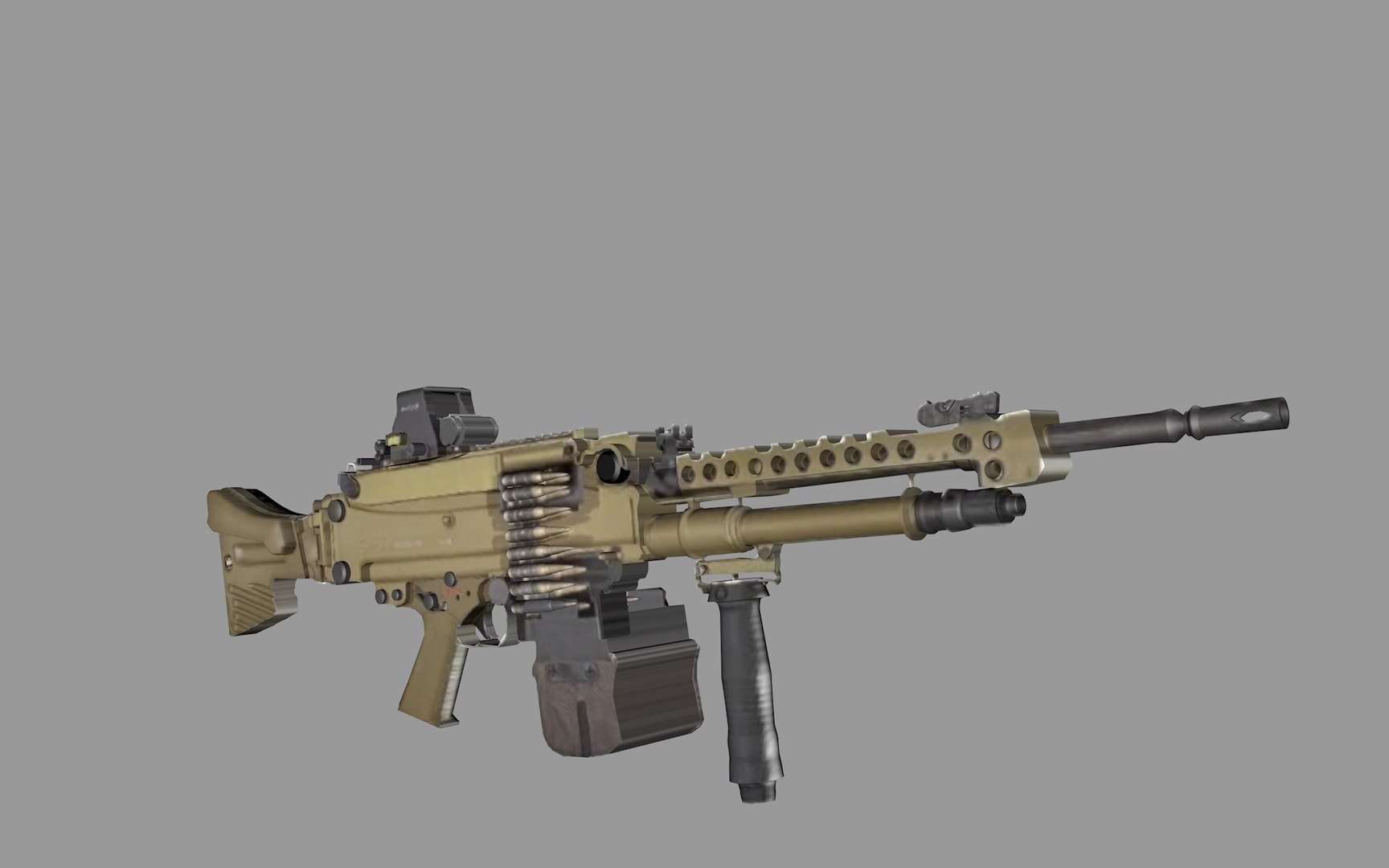 3D MG6 Machinegun Model - TurboSquid 2010884