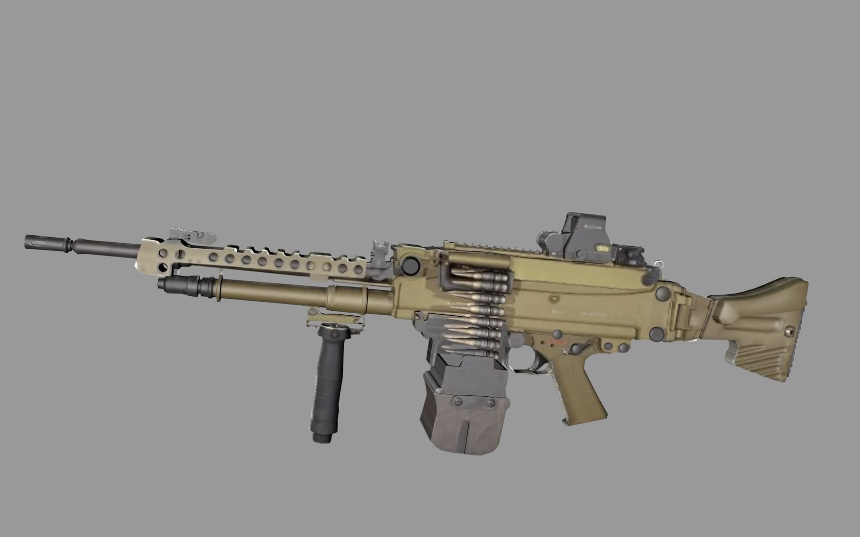 3D MG6 Machinegun Model - TurboSquid 2010884
