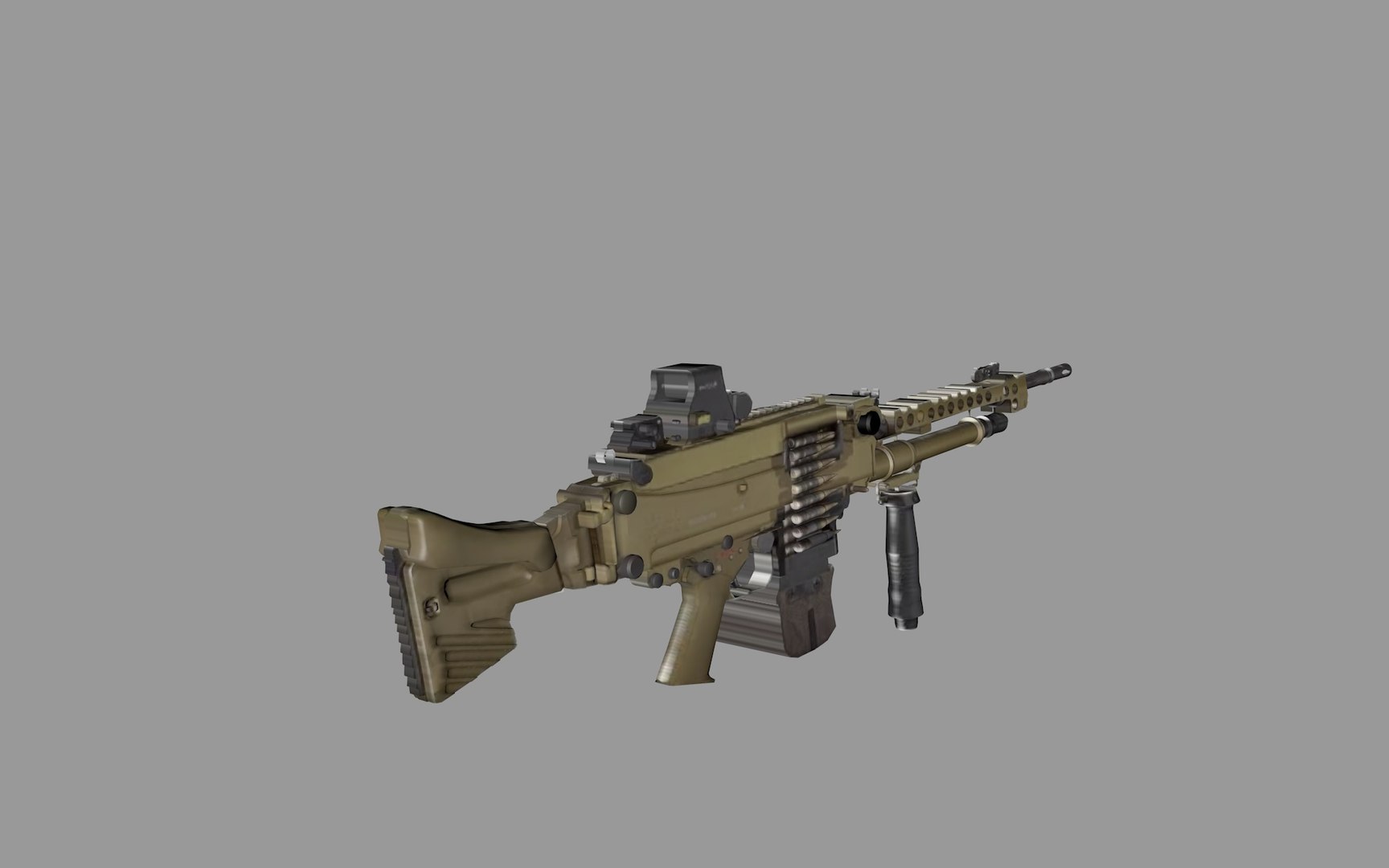 3D MG6 Machinegun Model - TurboSquid 2010884