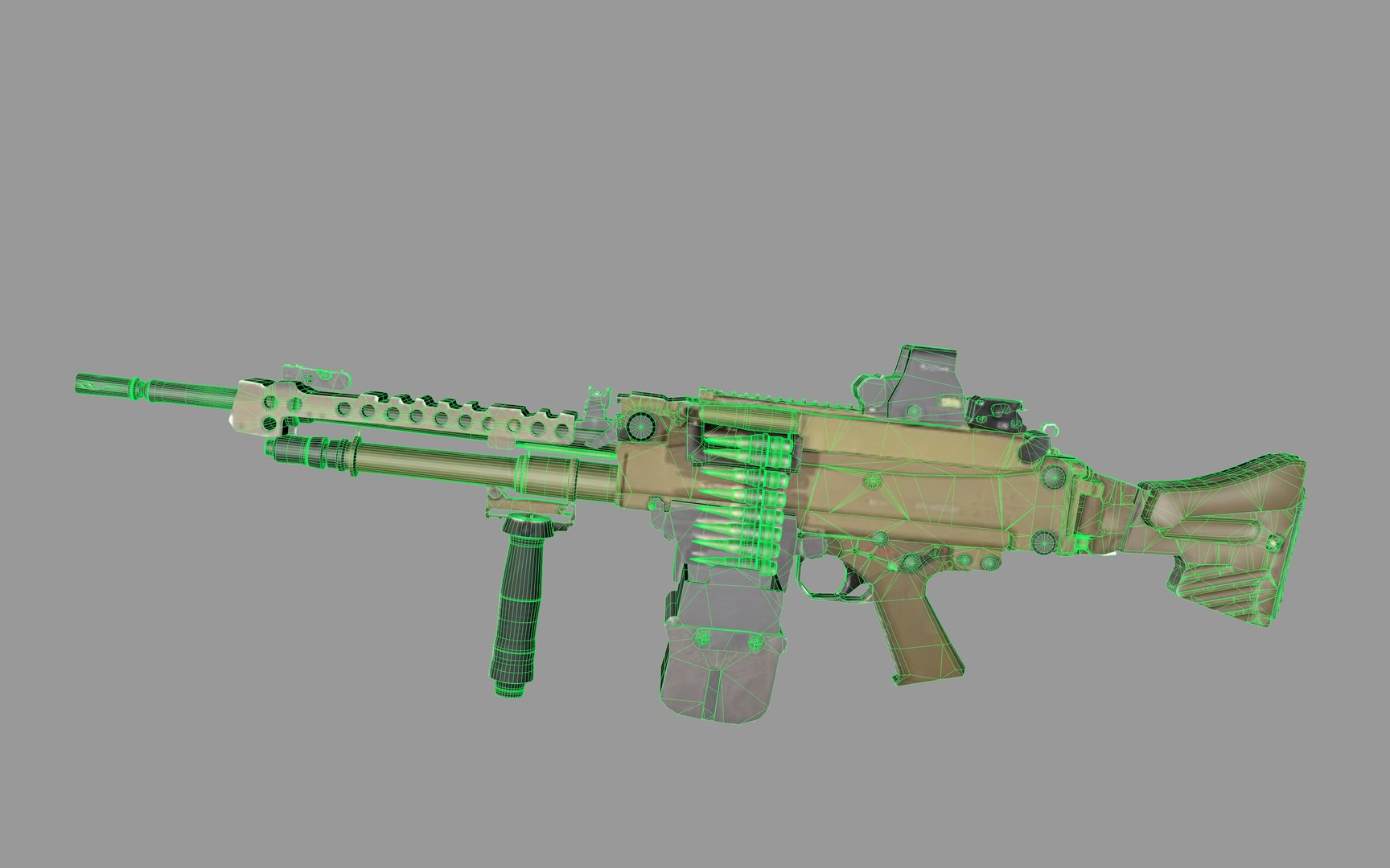3D MG6 Machinegun Model - TurboSquid 2010884