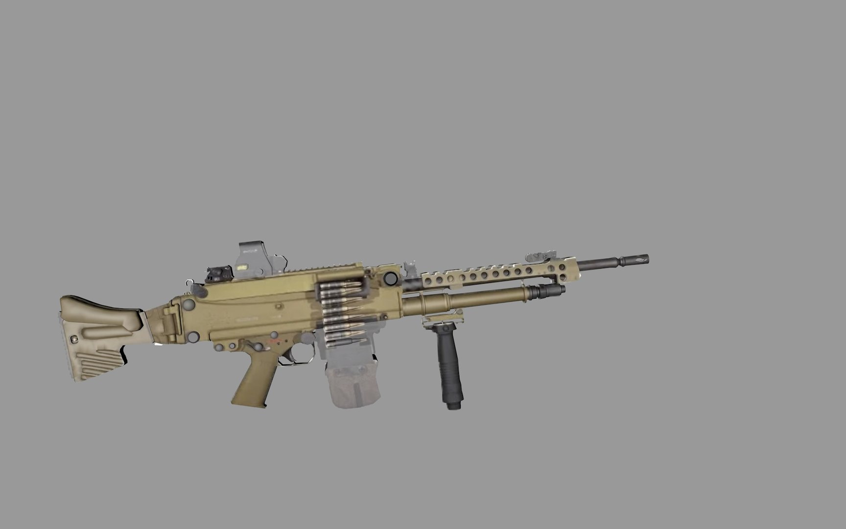 3D MG6 Machinegun Model - TurboSquid 2010884