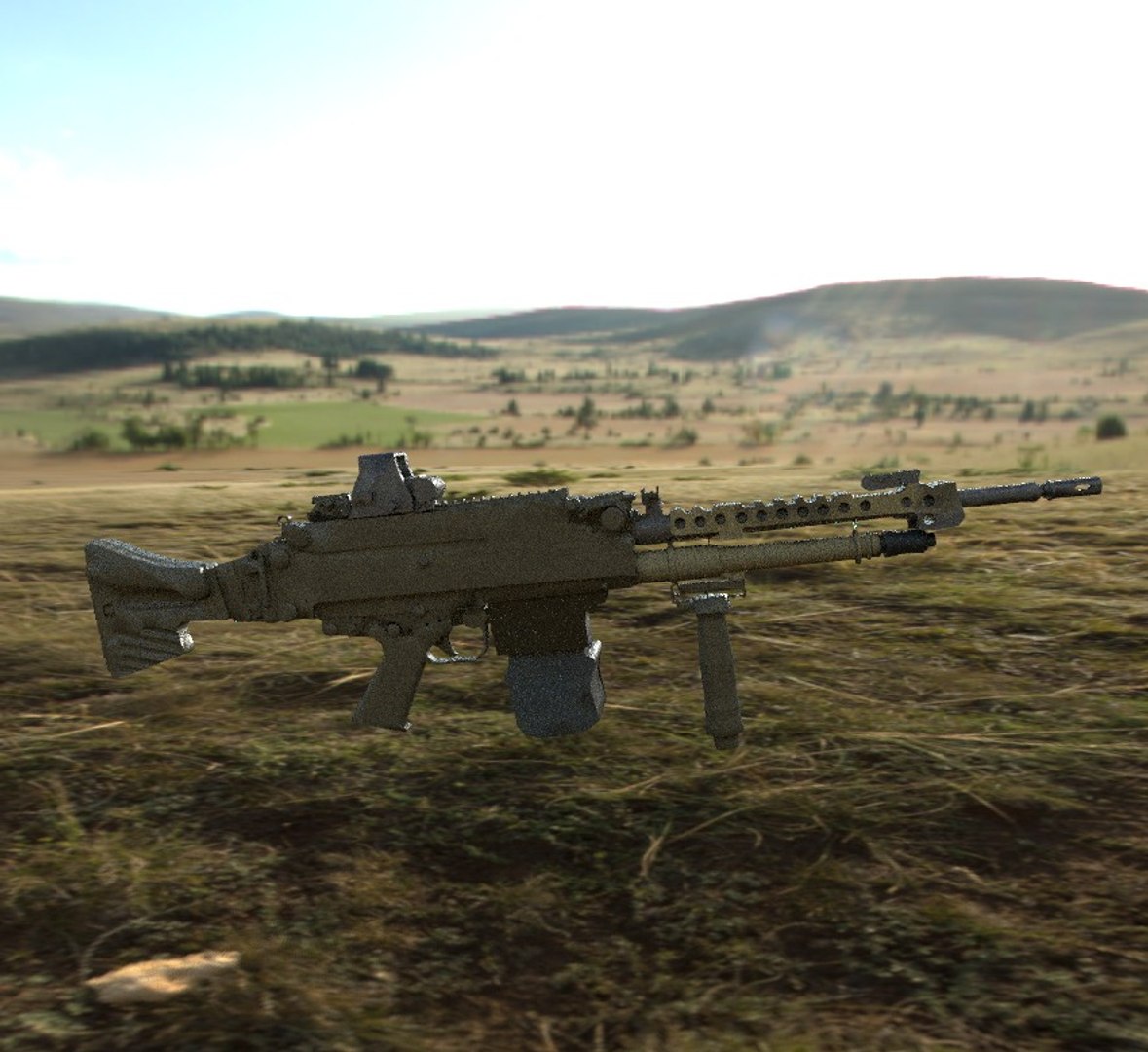 3D MG6 Machinegun Model - TurboSquid 2010884