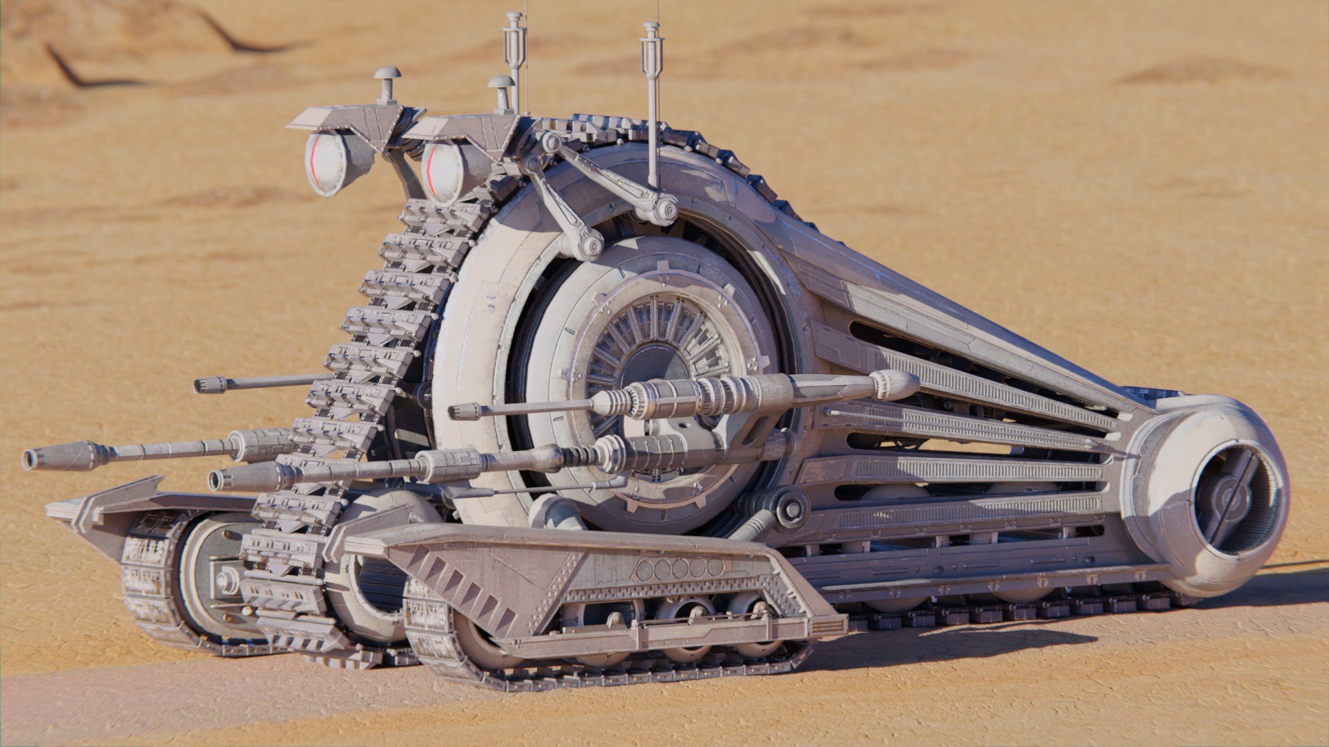 3D Star Wars NR-N99 Persuader Tank Droid Model - TurboSquid 2325923