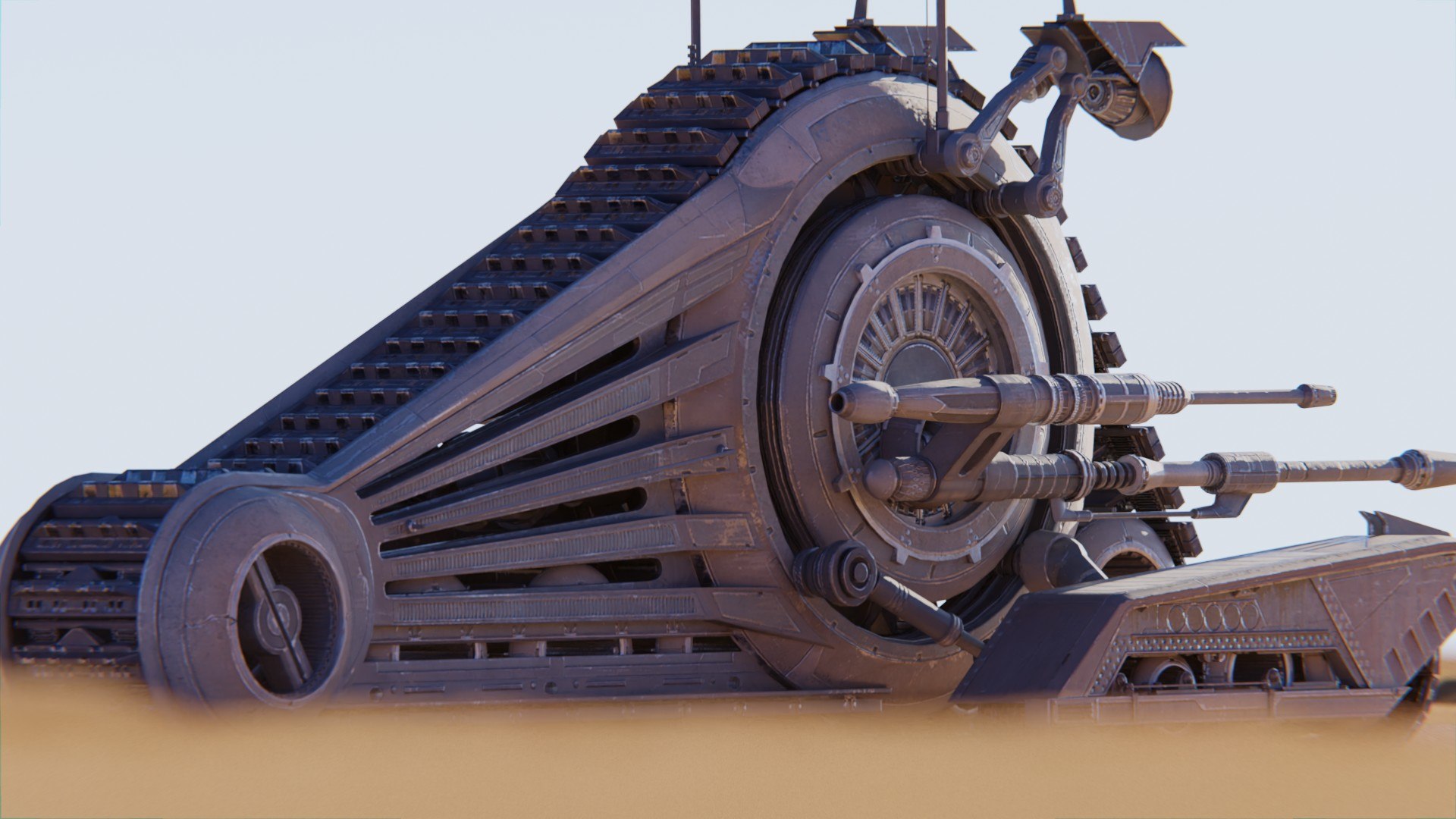 3D Star Wars NR-N99 Persuader Tank Droid Model - TurboSquid 2325923