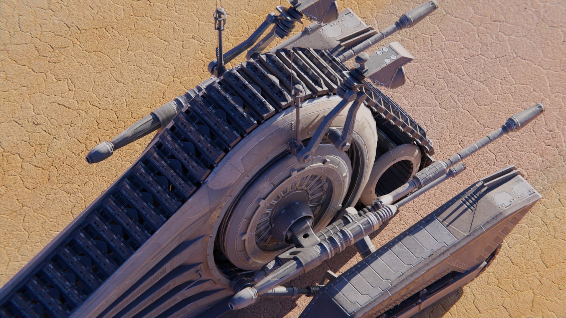 3D Star Wars NR-N99 Persuader Tank Droid Model - TurboSquid 2325923