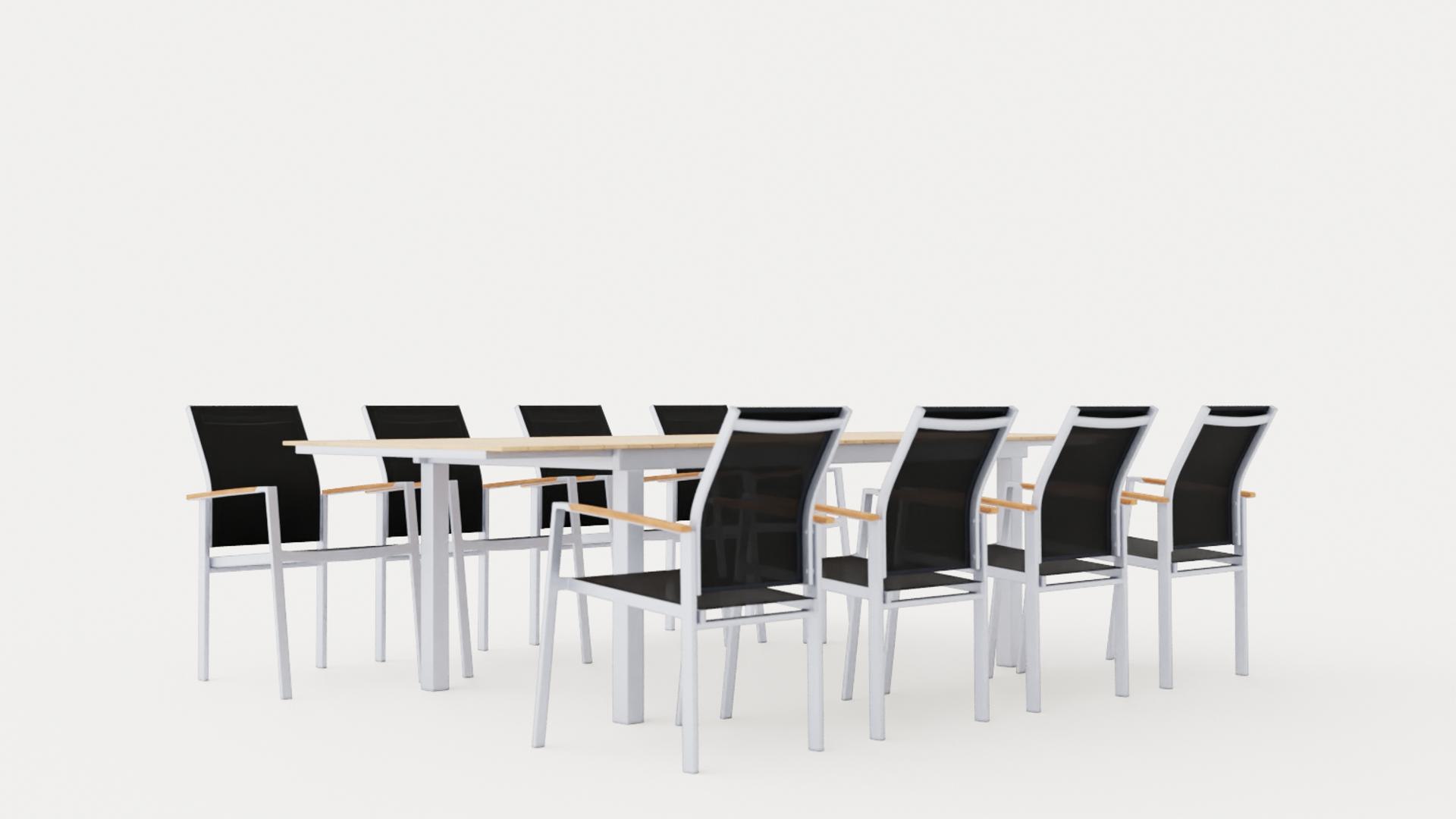 Seattle Dining Set 3D Model - TurboSquid 2240782