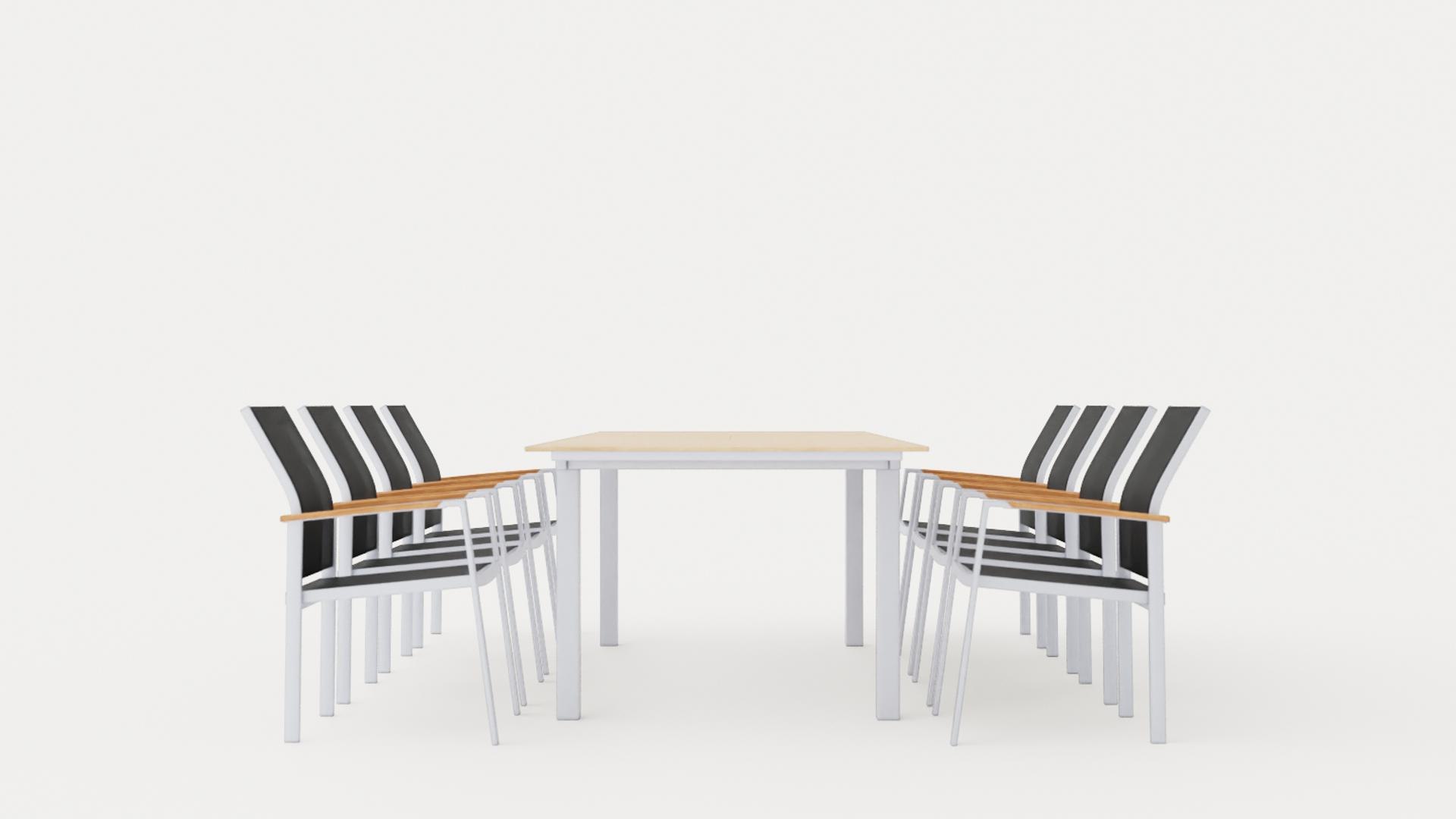 Seattle Dining Set 3D Model - TurboSquid 2240782