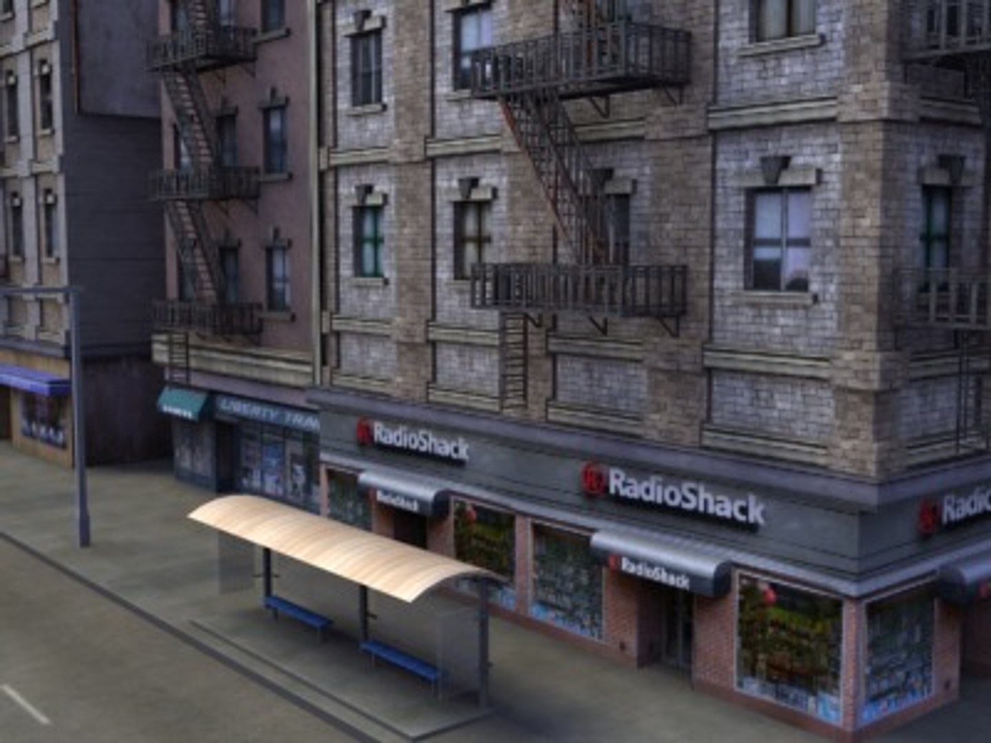 Multi City Building Facade 3d Model