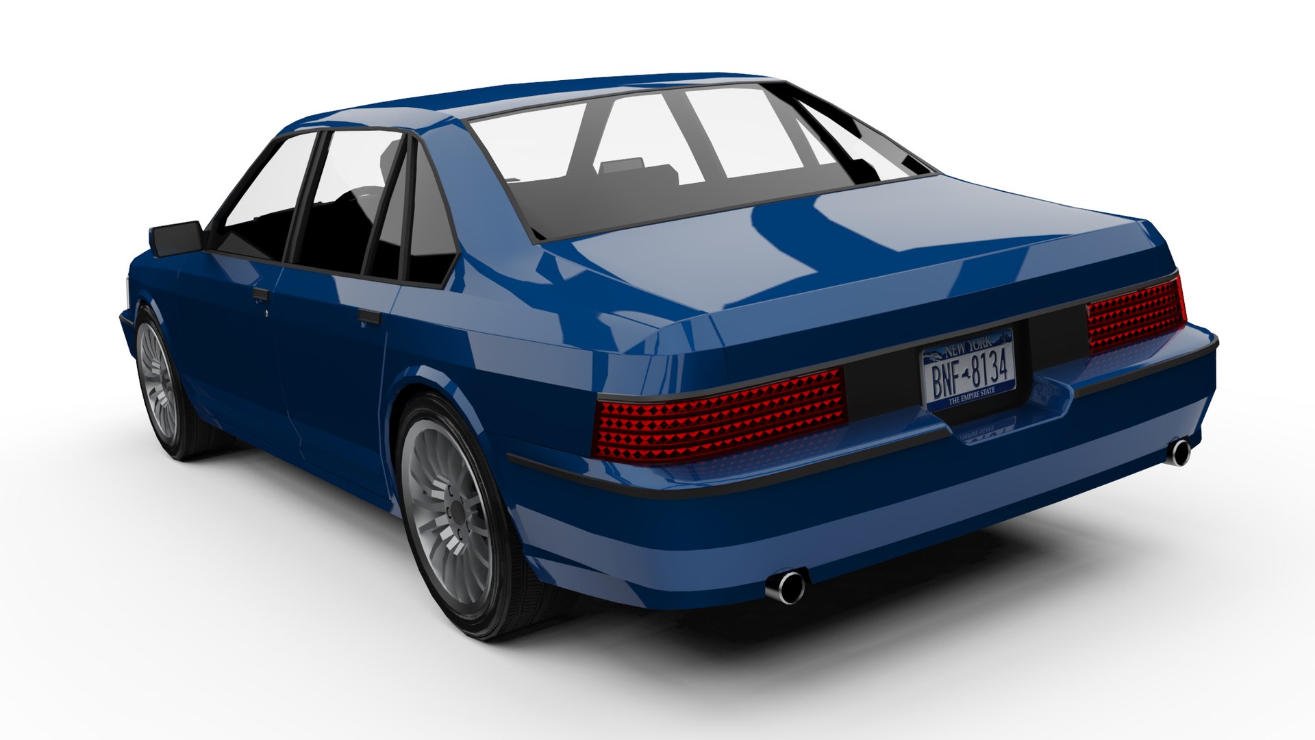 3D Generic Lowpoly Sedan Thompson - TurboSquid 2172050