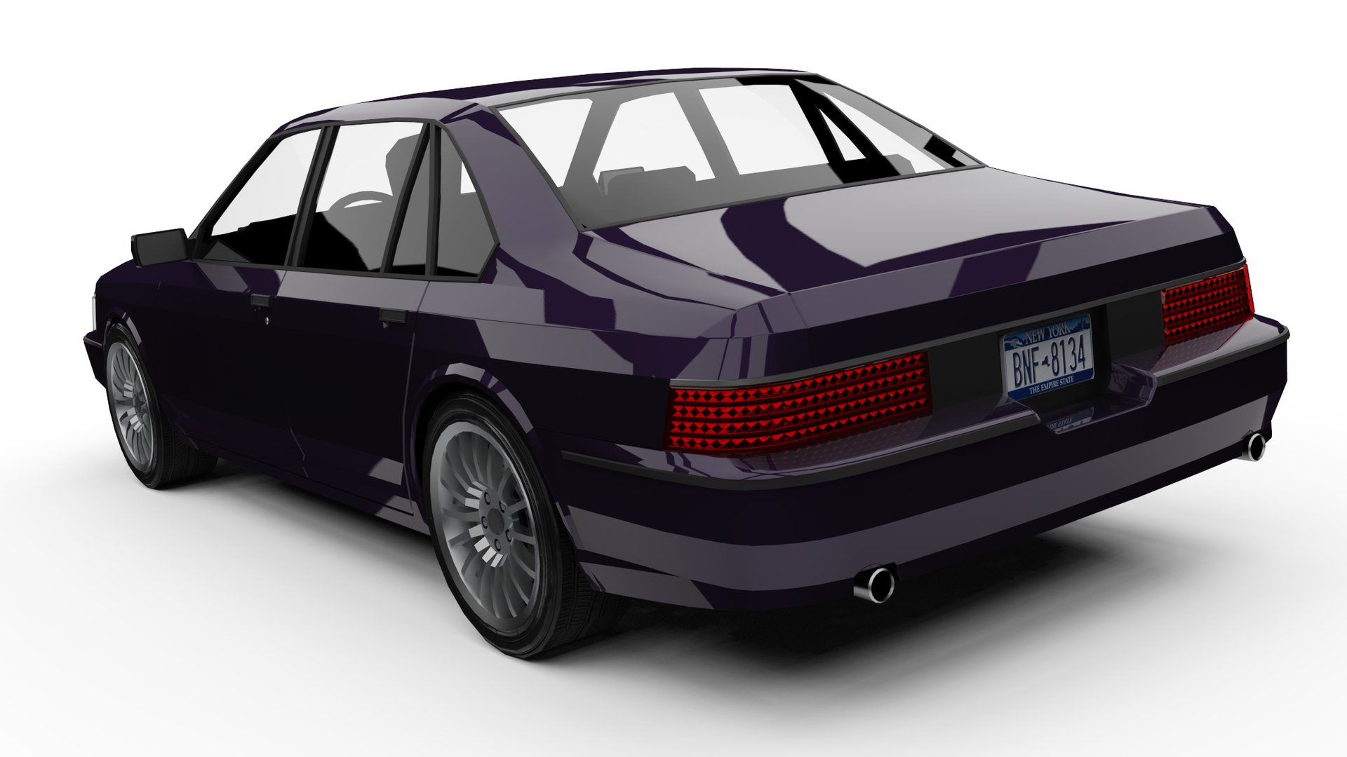 3D Generic Lowpoly Sedan Thompson - TurboSquid 2172050