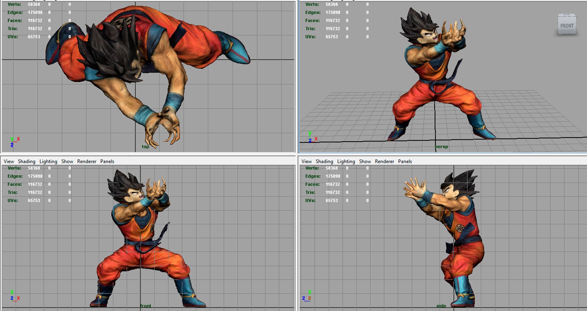 3D Goku - TurboSquid 1249730