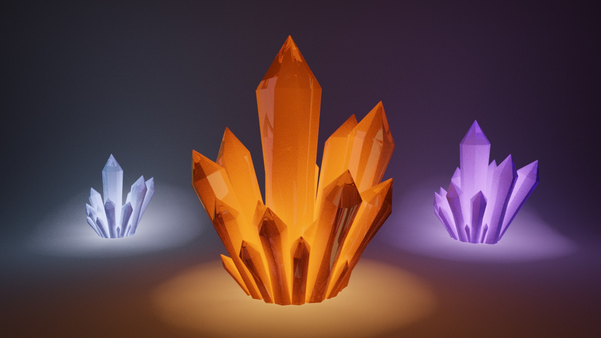 3D Glowing Crystal Model - TurboSquid 1318896