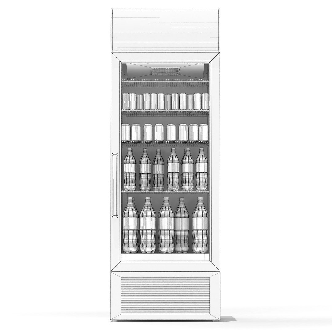 Cola Beverage Fridge 3d Max
