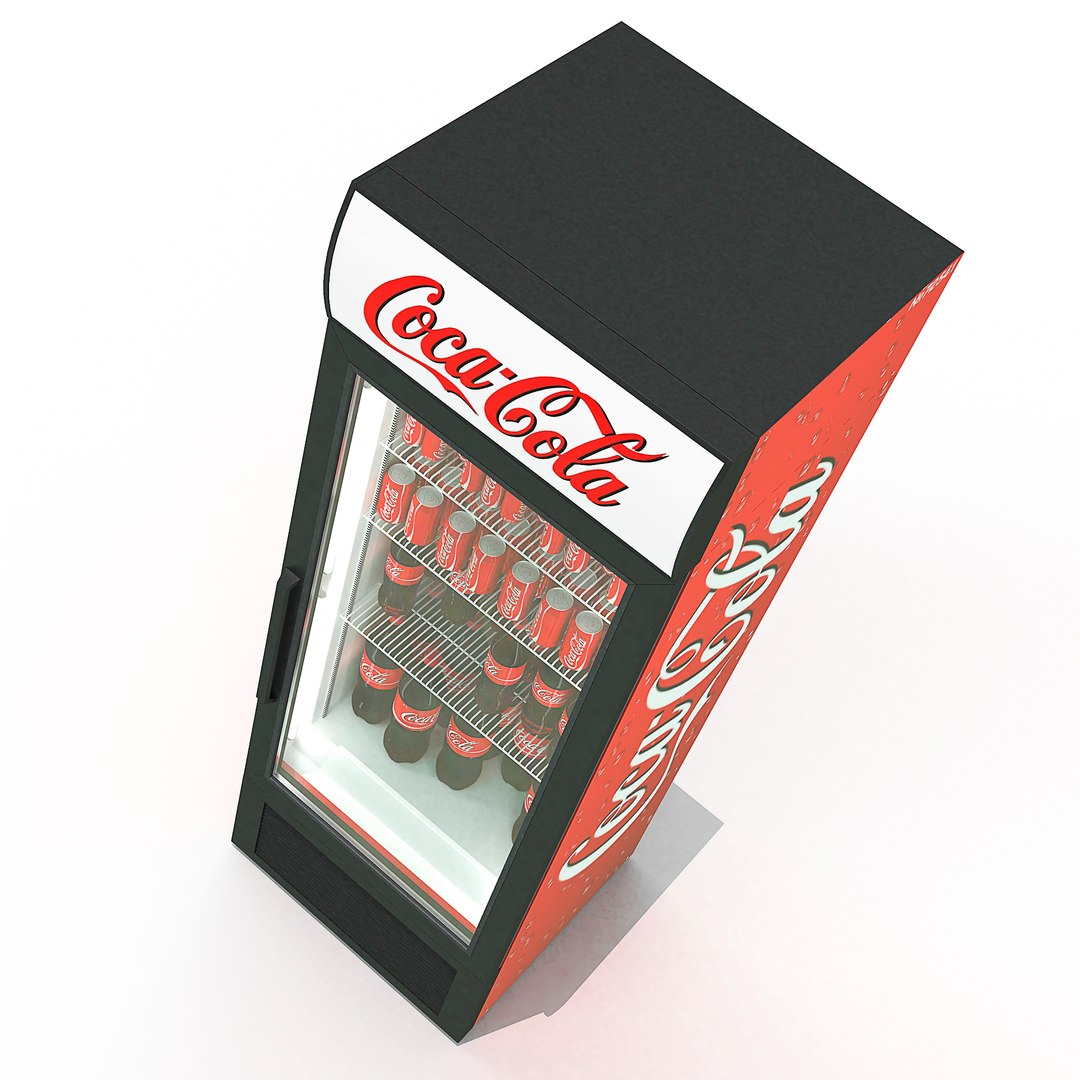 Cola Beverage Fridge 3d Max