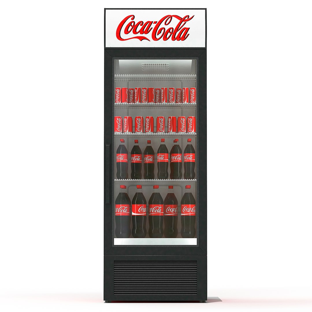 Cola Beverage Fridge 3d Max