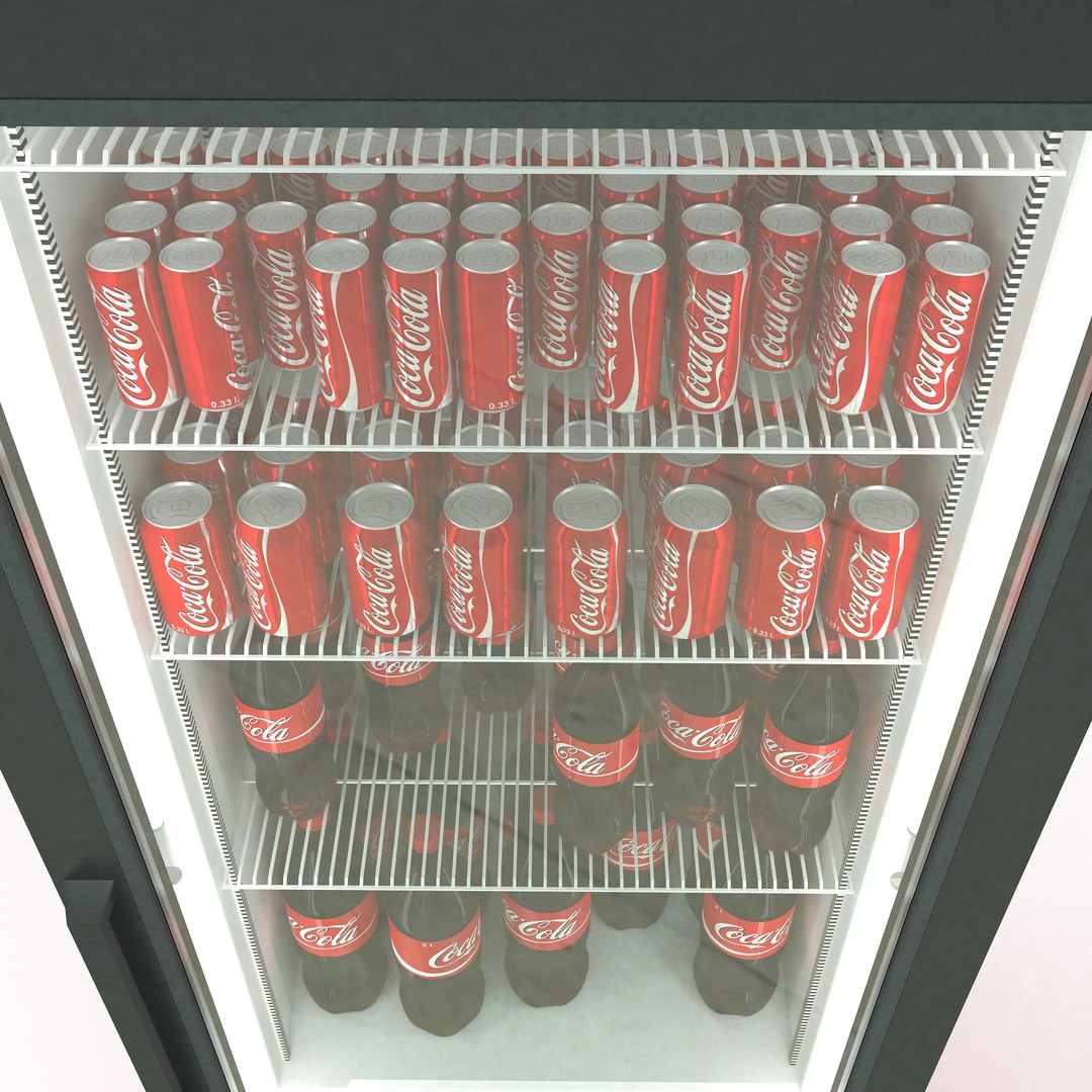 Cola Beverage Fridge 3d Max