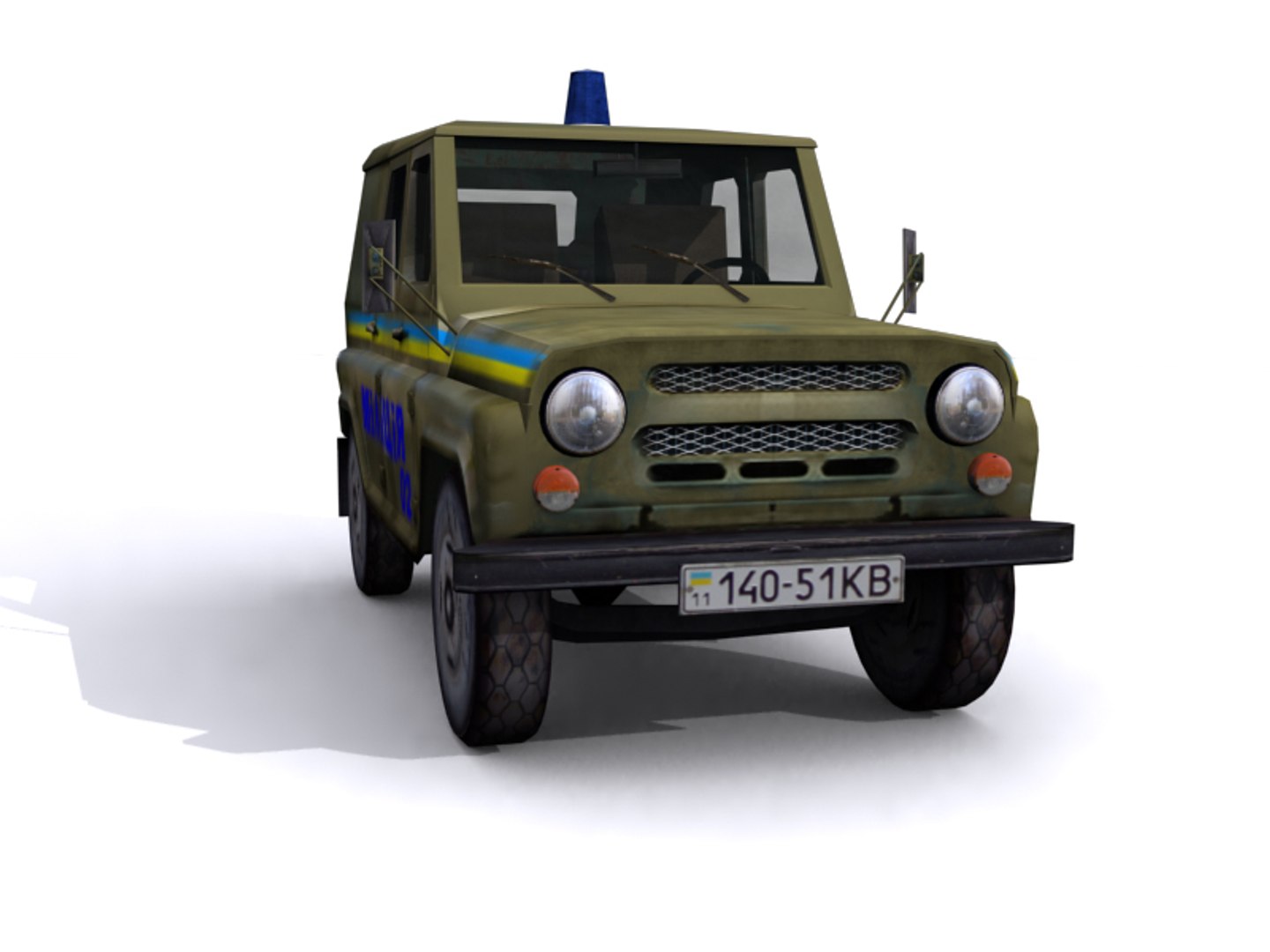 3d model uaz-469 uaz