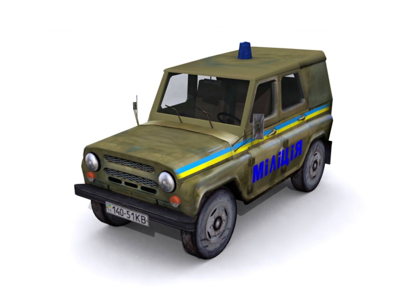 3d model uaz-469 uaz