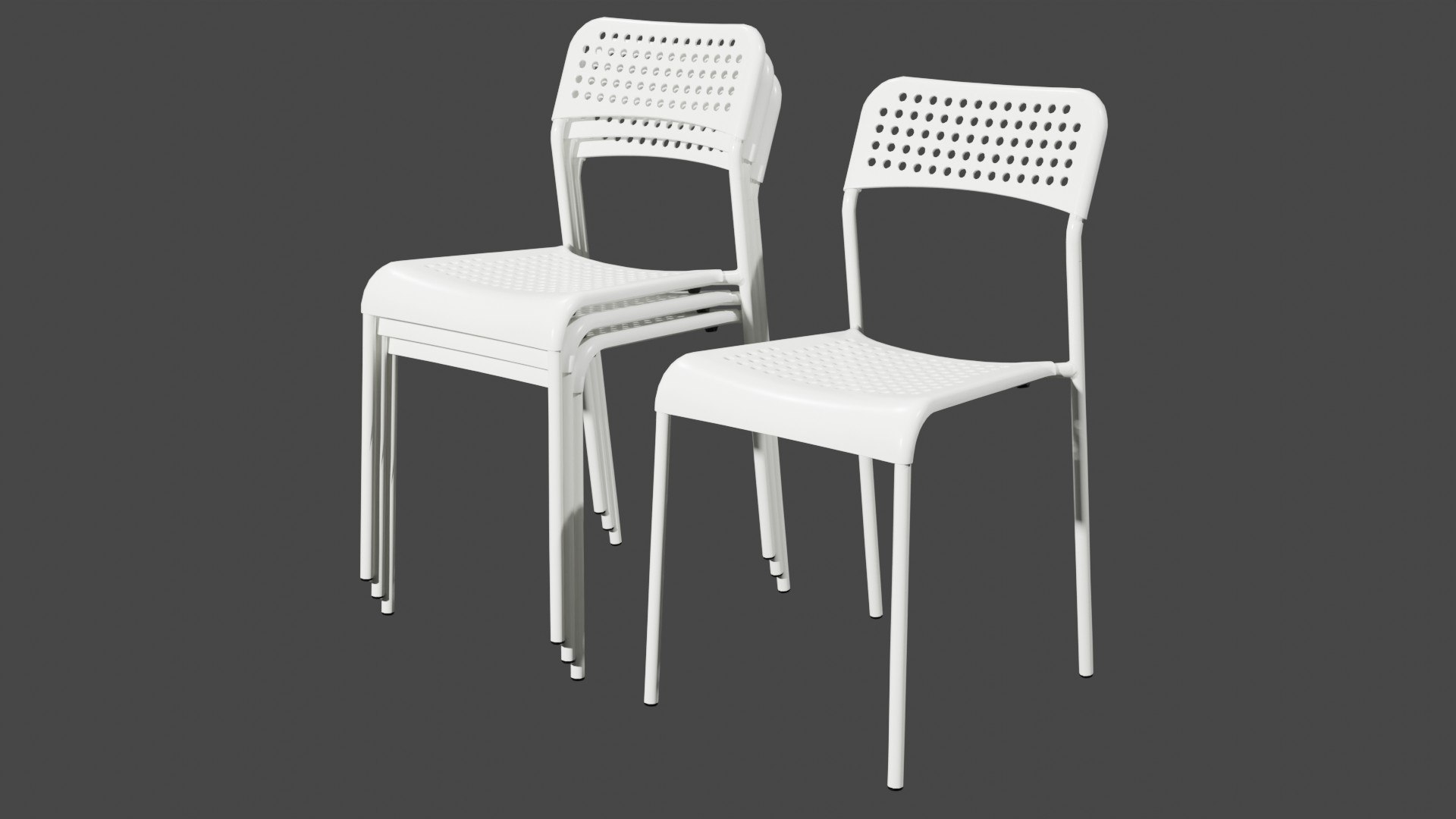 3D Ikea Chair ABBE Model - TurboSquid 2360278