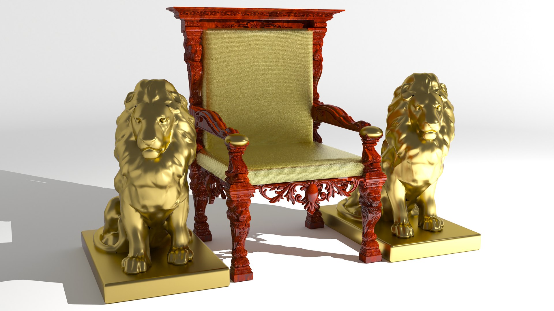 3D King Throne 7 - TurboSquid 1847329