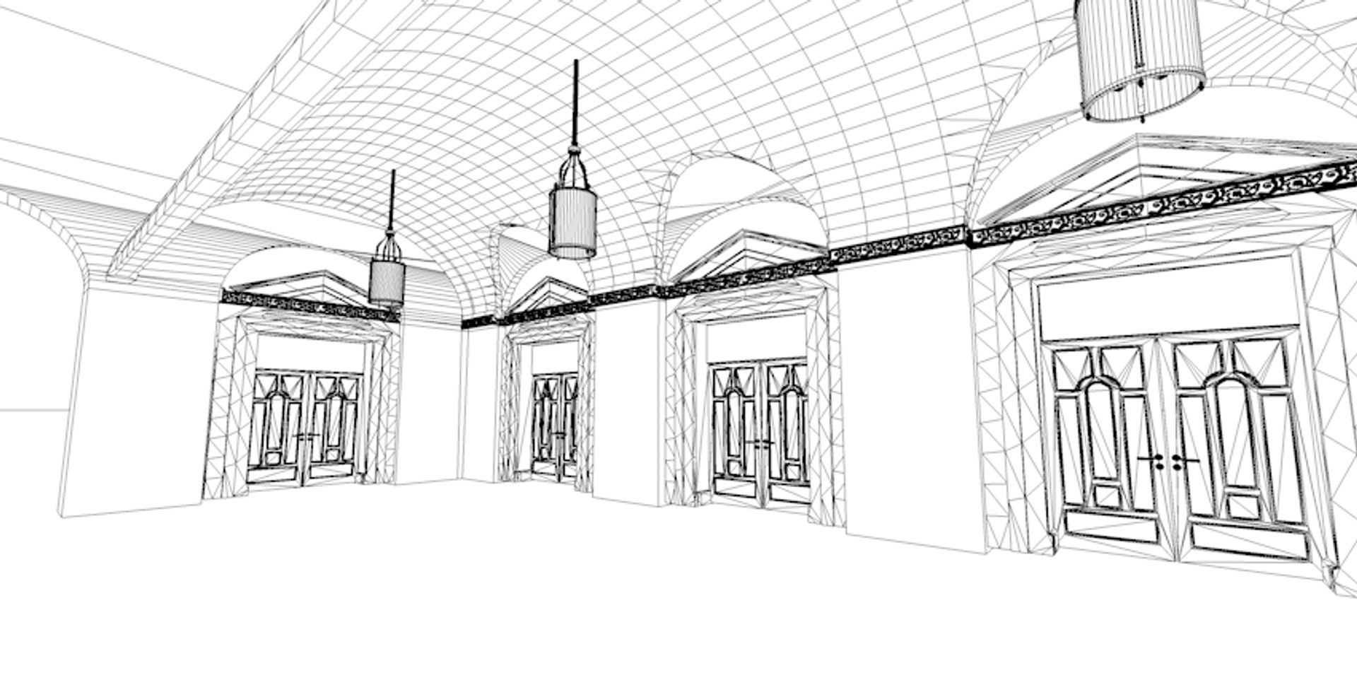 Foyer Room 3d Model