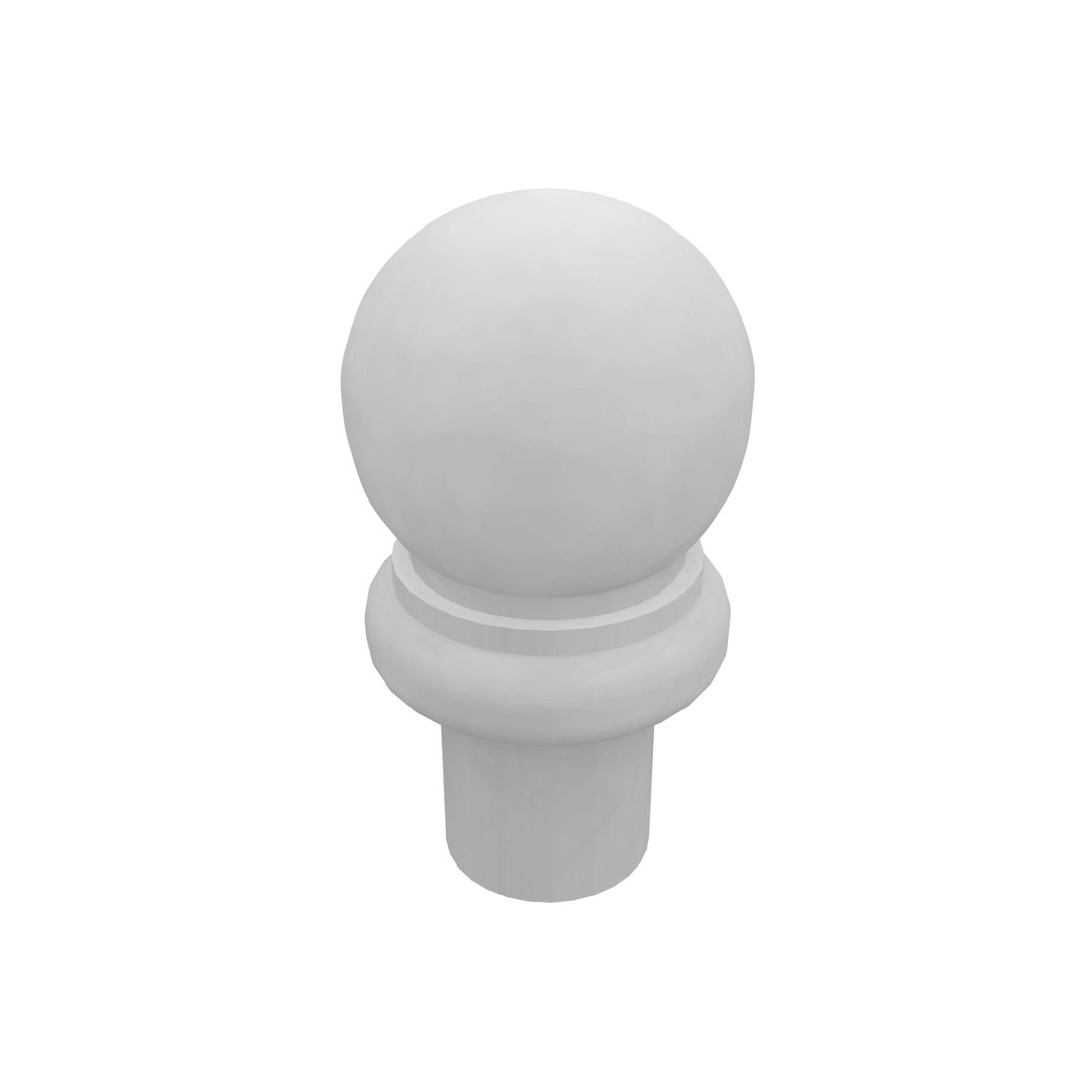 Staircase Newel Cap - Ball 3D - TurboSquid 2027925