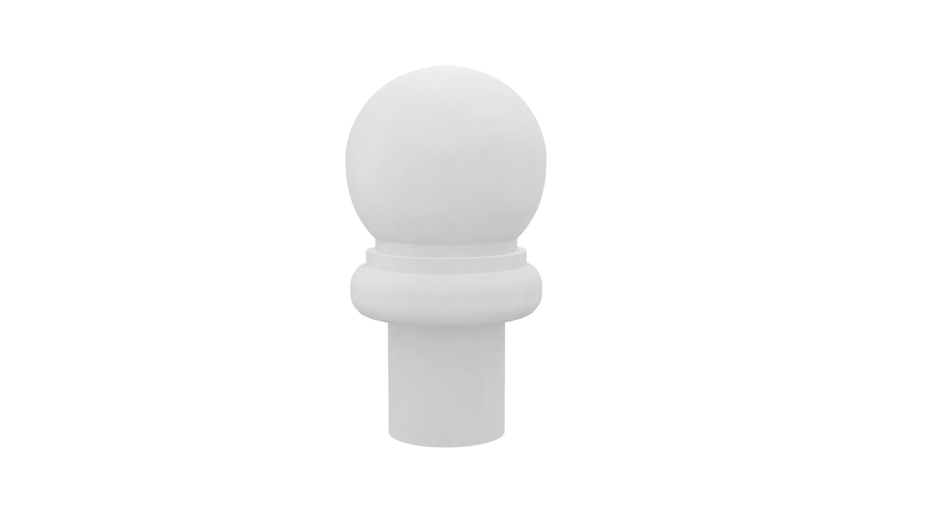 Staircase Newel Cap - Ball 3D - TurboSquid 2027925