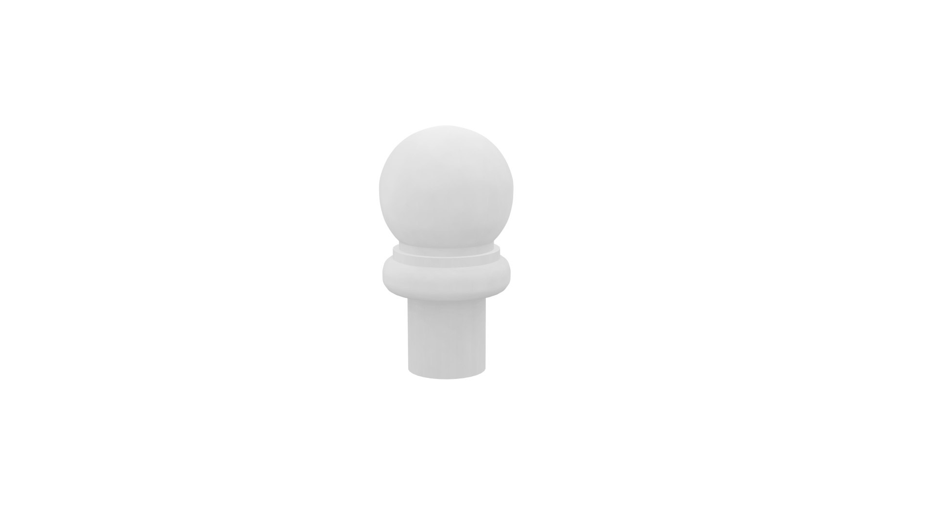 Staircase Newel Cap - Ball 3D - TurboSquid 2027925