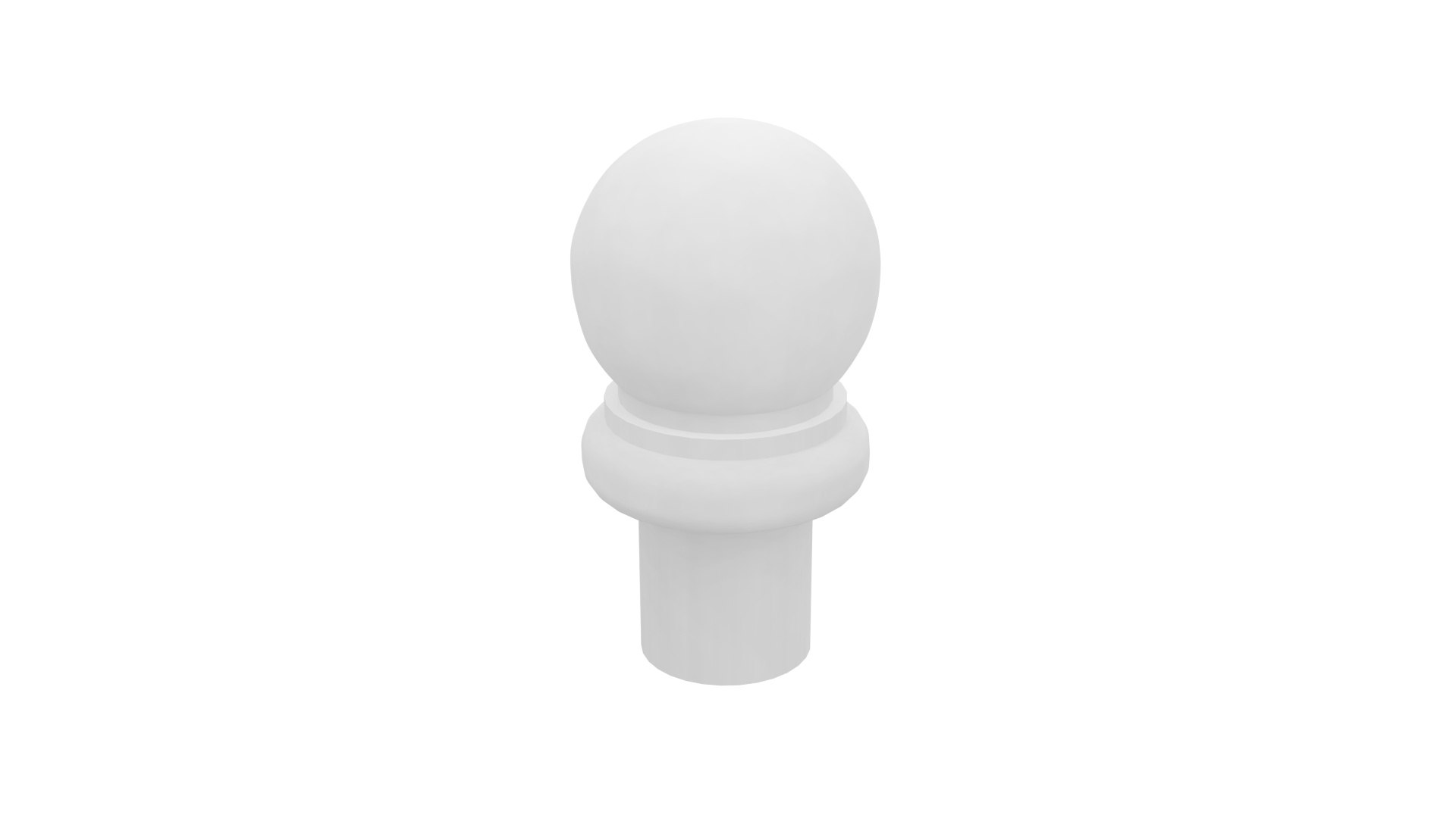 Staircase Newel Cap - Ball 3D - TurboSquid 2027925