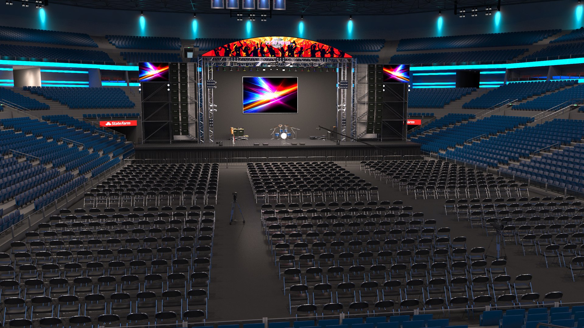 3D Stage Scene Model - TurboSquid 1581260