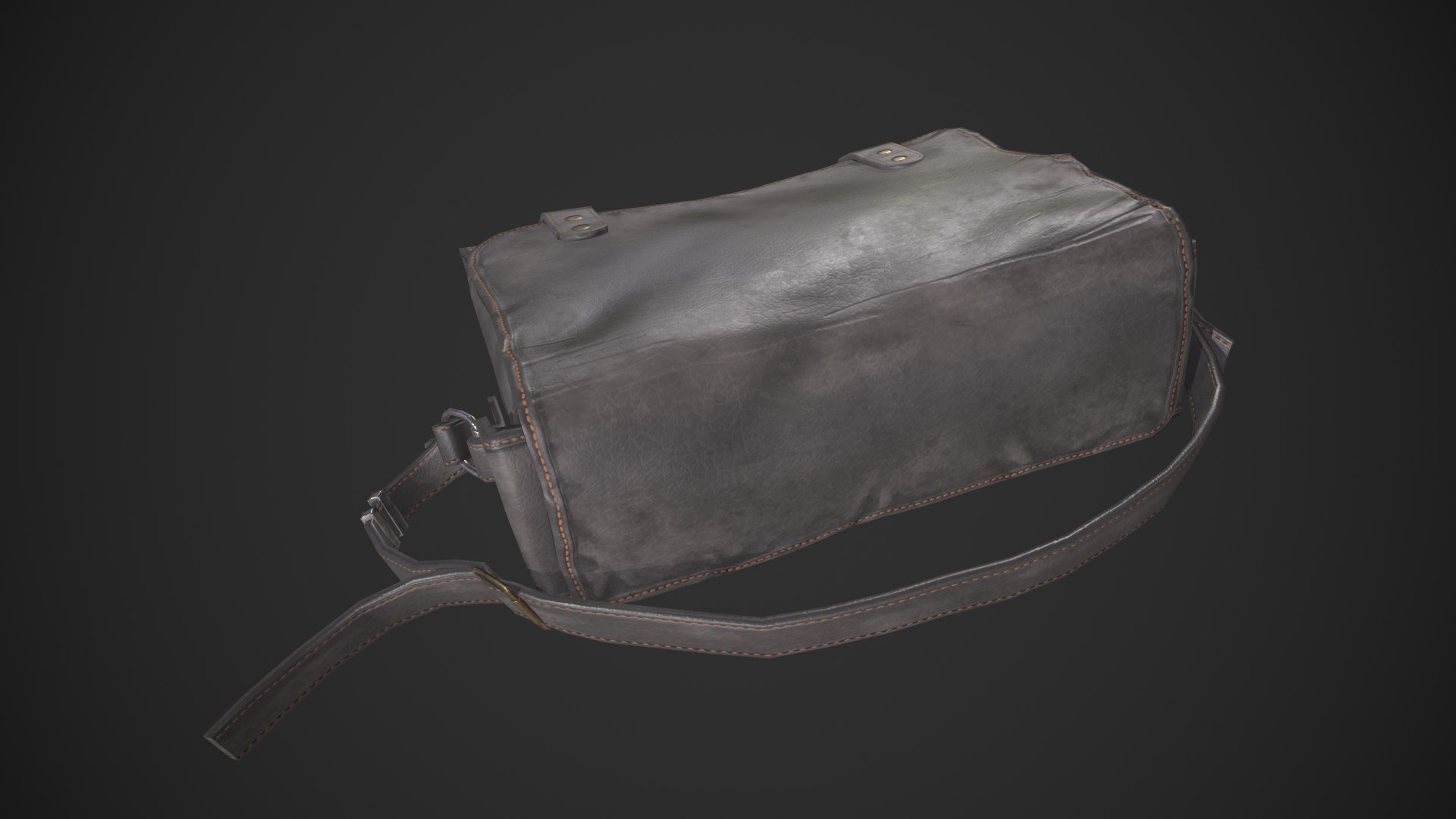 Leather Messenger Bag 3D Model - TurboSquid 2120857