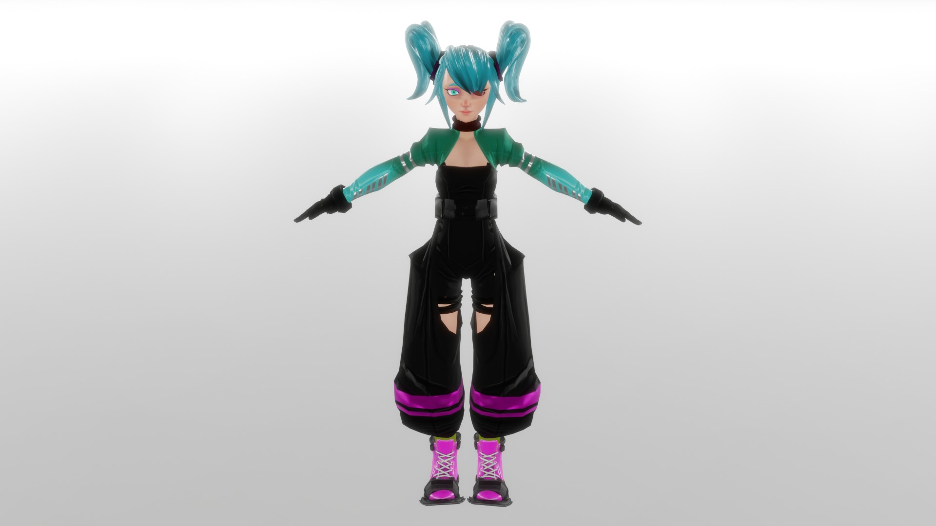 Cartoon 3D Rigged Cyberpunk Lima Character 3D Model Model - TurboSquid ...