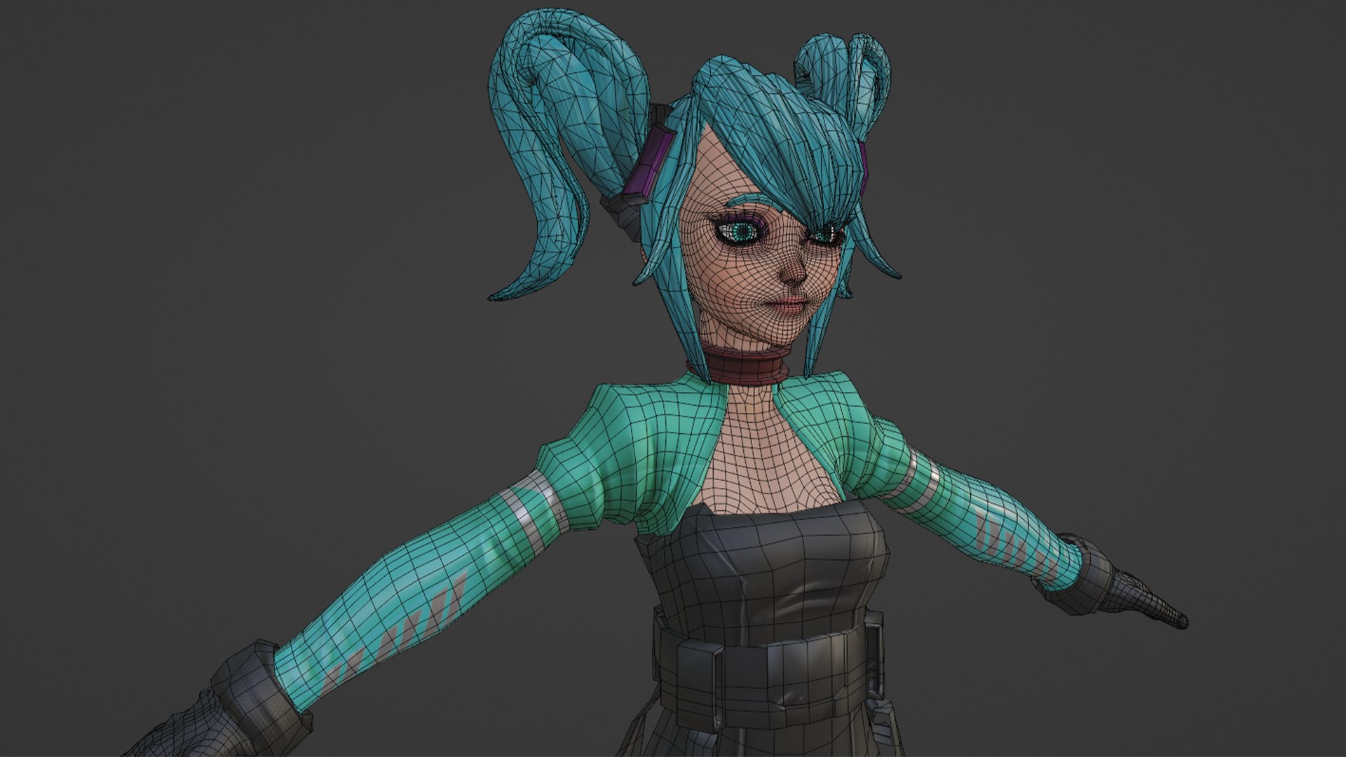 Cartoon 3D Rigged Cyberpunk Lima Character 3D Model Model - TurboSquid ...