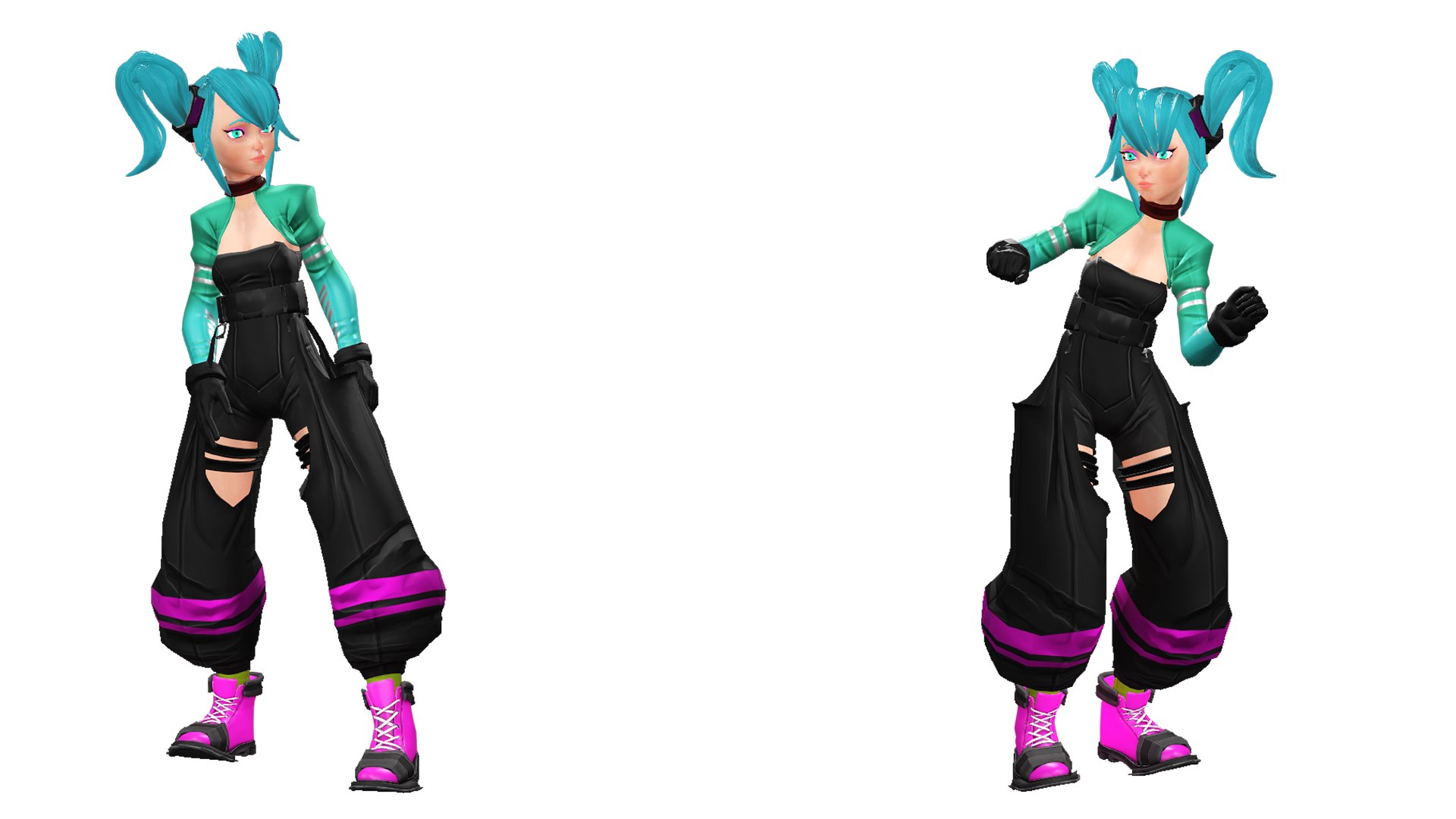 Cartoon 3D Rigged Cyberpunk Lima Character 3D Model Model - TurboSquid ...