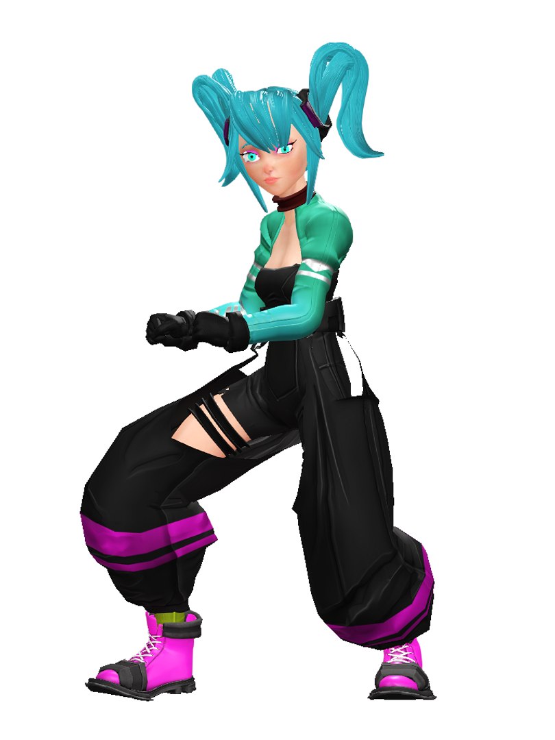 Cartoon 3D Rigged Cyberpunk Lima Character 3D Model Model - TurboSquid ...