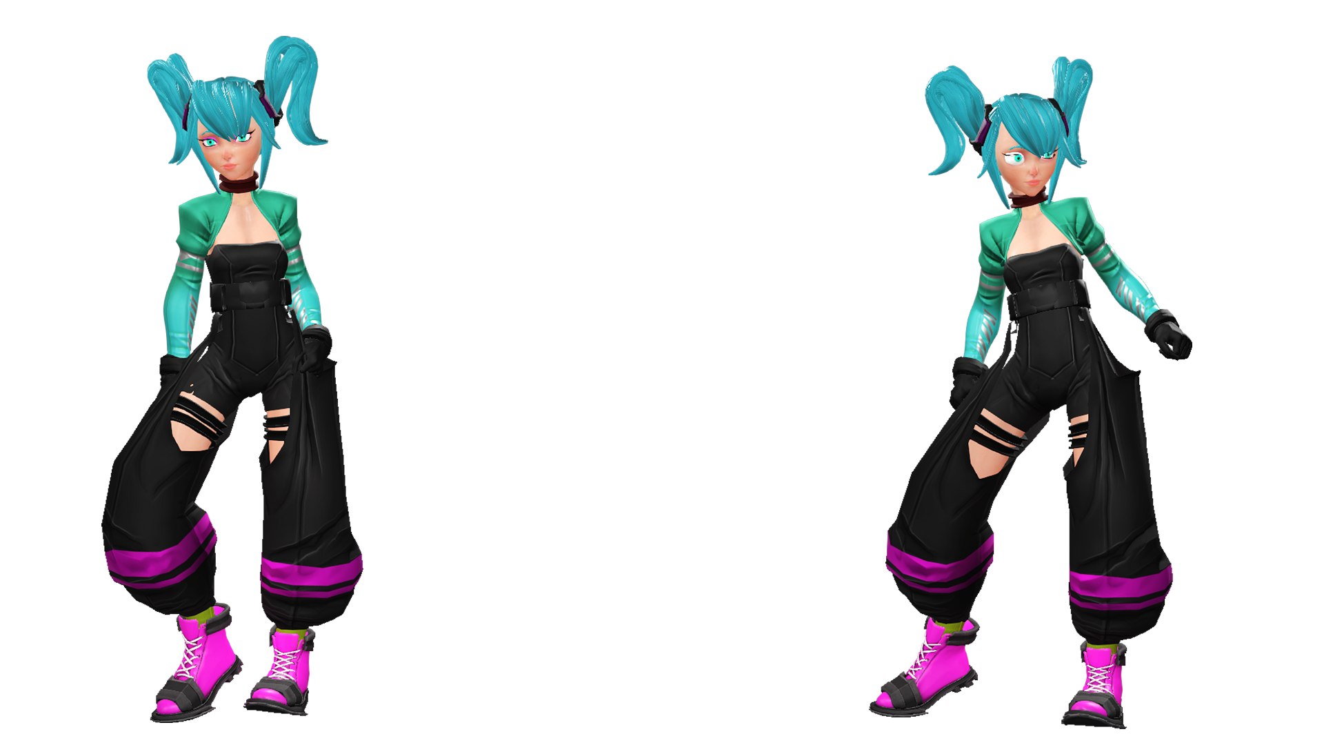 Cartoon 3D Rigged Cyberpunk Lima Character 3D Model Model - TurboSquid ...