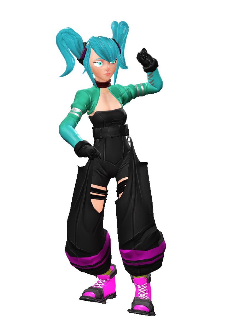 Cartoon 3D Rigged Cyberpunk Lima Character 3D Model Model - TurboSquid ...