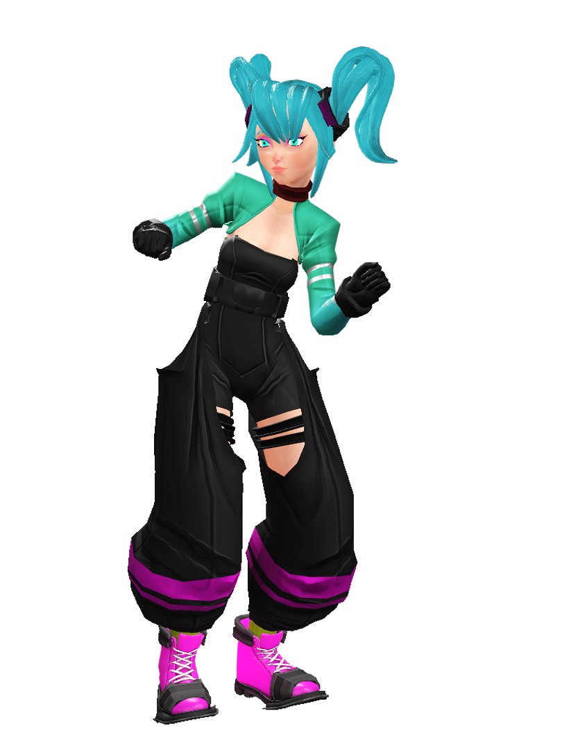 Cartoon 3D Rigged Cyberpunk Lima Character 3D Model Model - TurboSquid ...