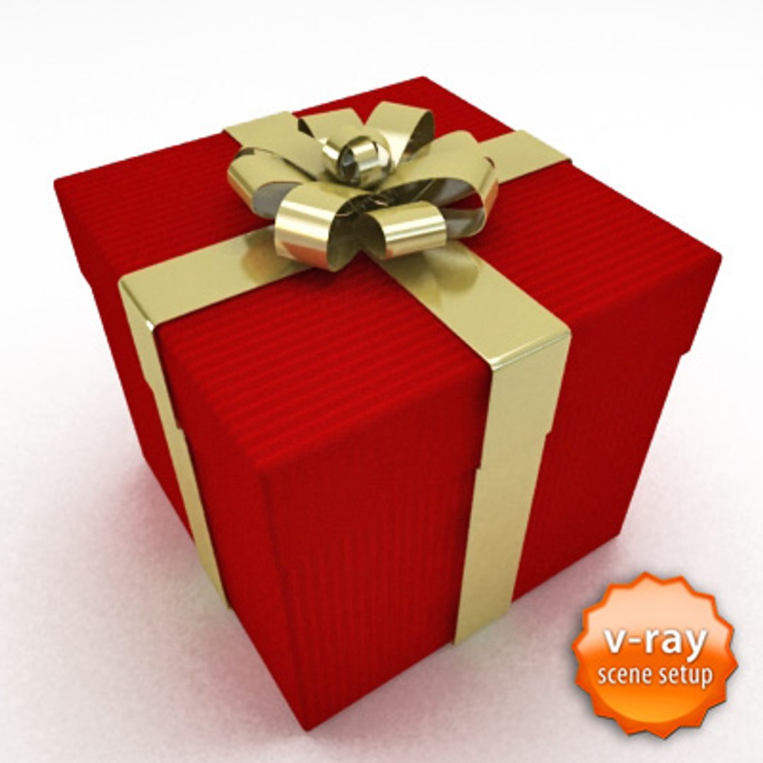 3d gift boxes model