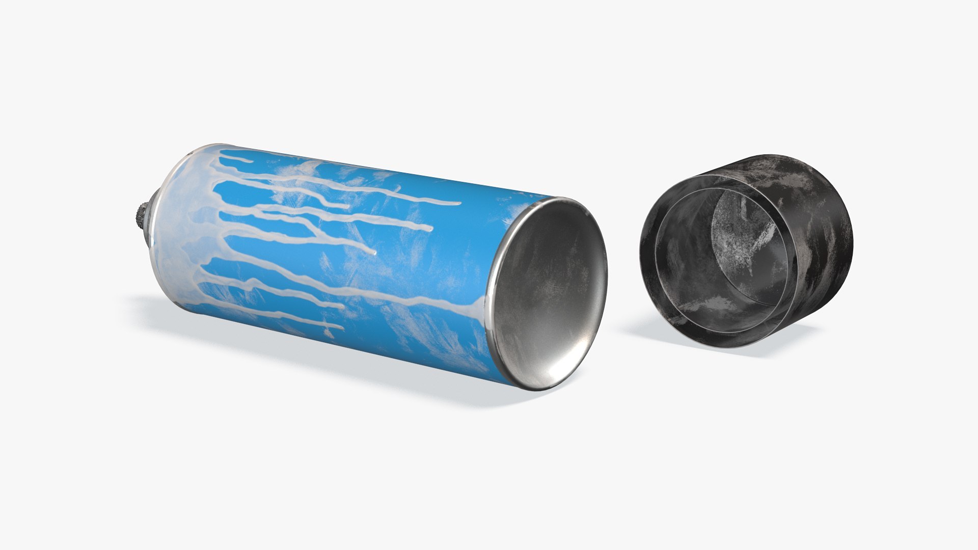 Used Cans Of Spray Paints Collection 3D Model - TurboSquid 2298841