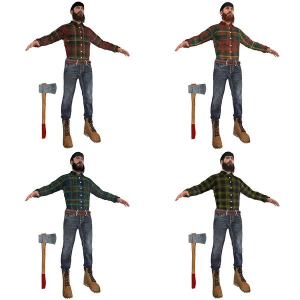 3D Lumberjack Models | TurboSquid