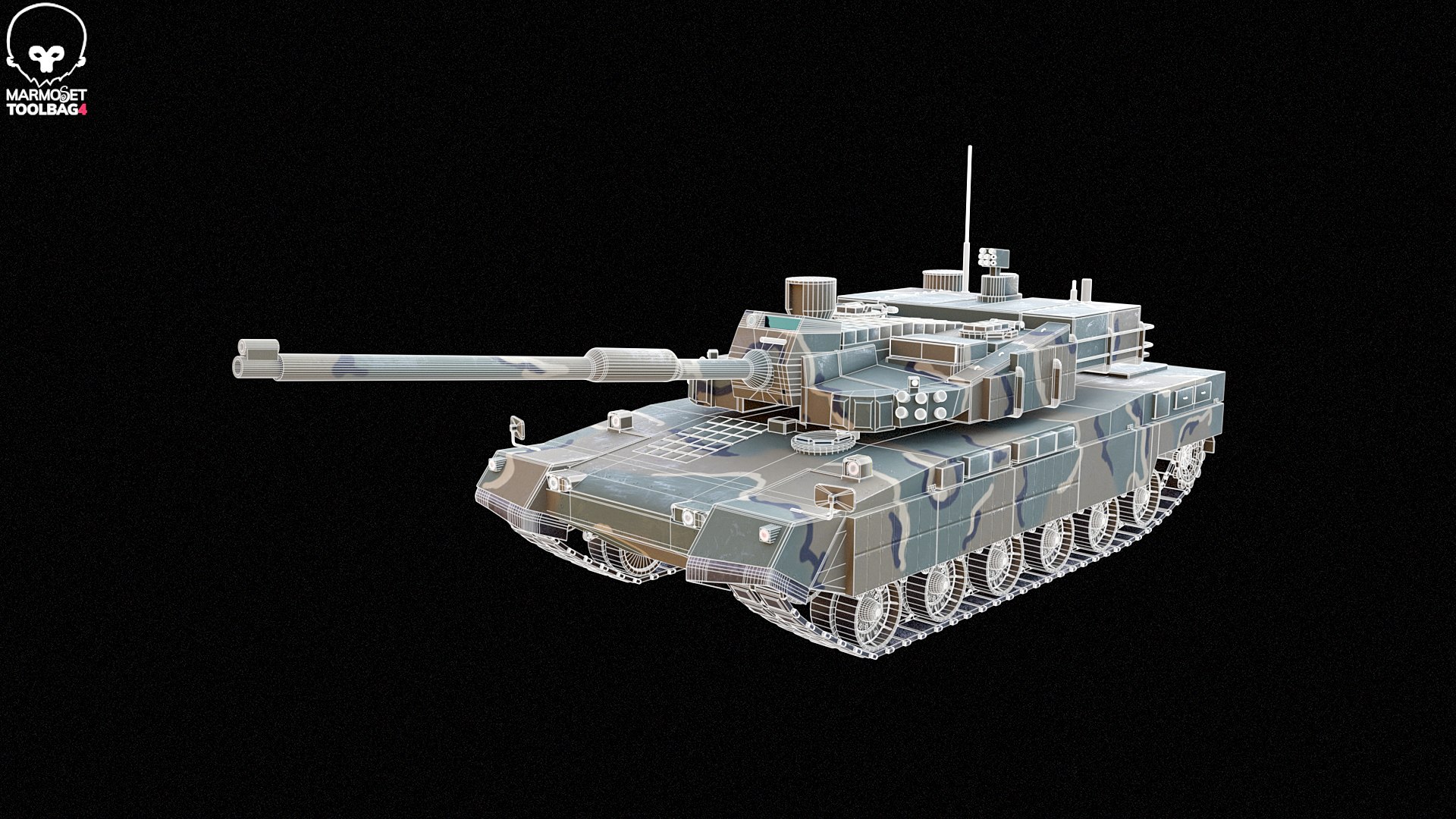 Korean K2 Black Panther Main Battle Tank 3D Model - TurboSquid 2292545
